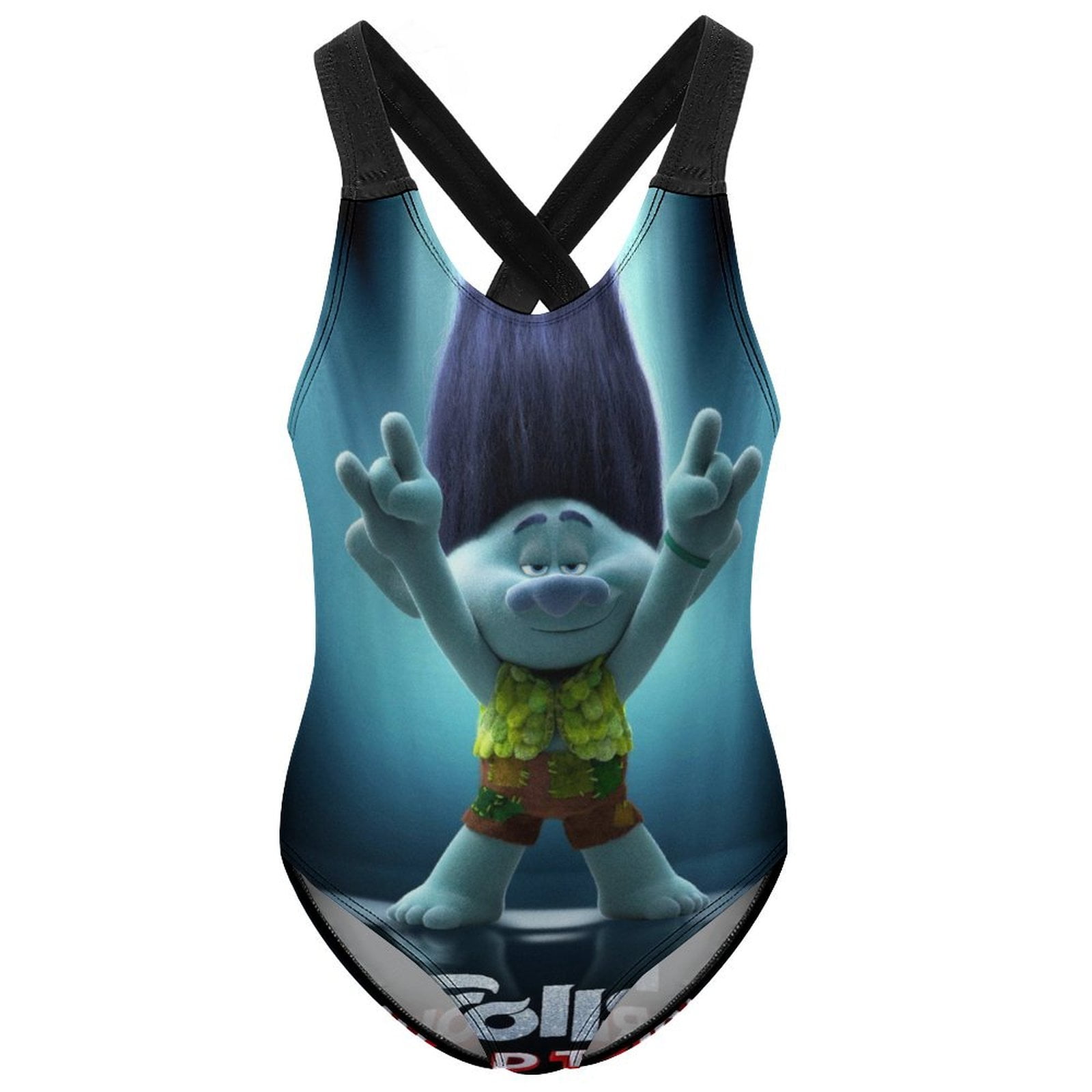 Trolls World Tour Branch Children's One-piece Swimsuit Summer Girl's ...