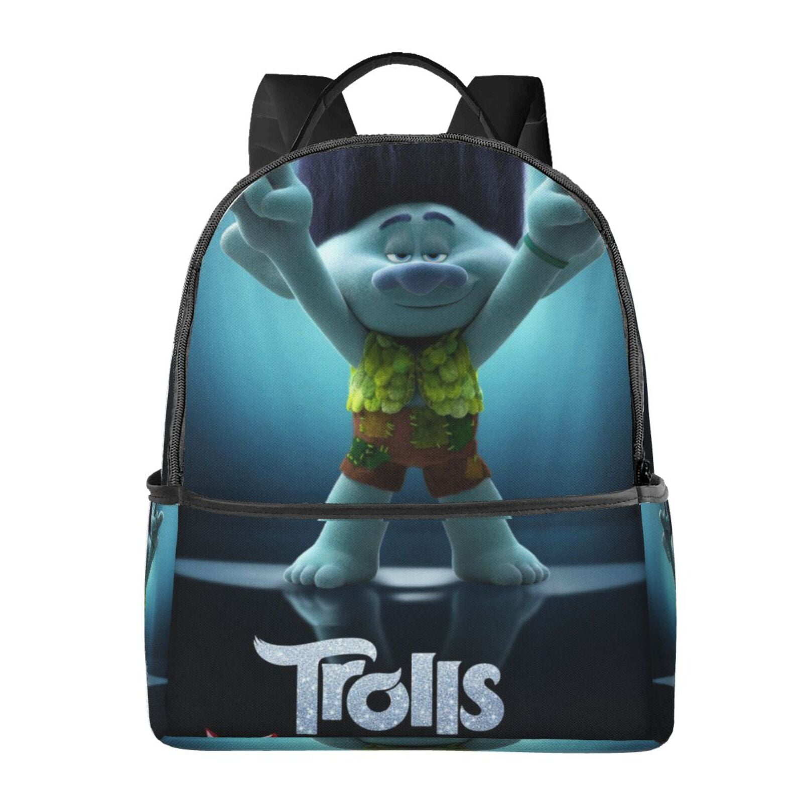Trolls World Tour Branch Unisex Backpack Large Capacity Laptop Daypack ...