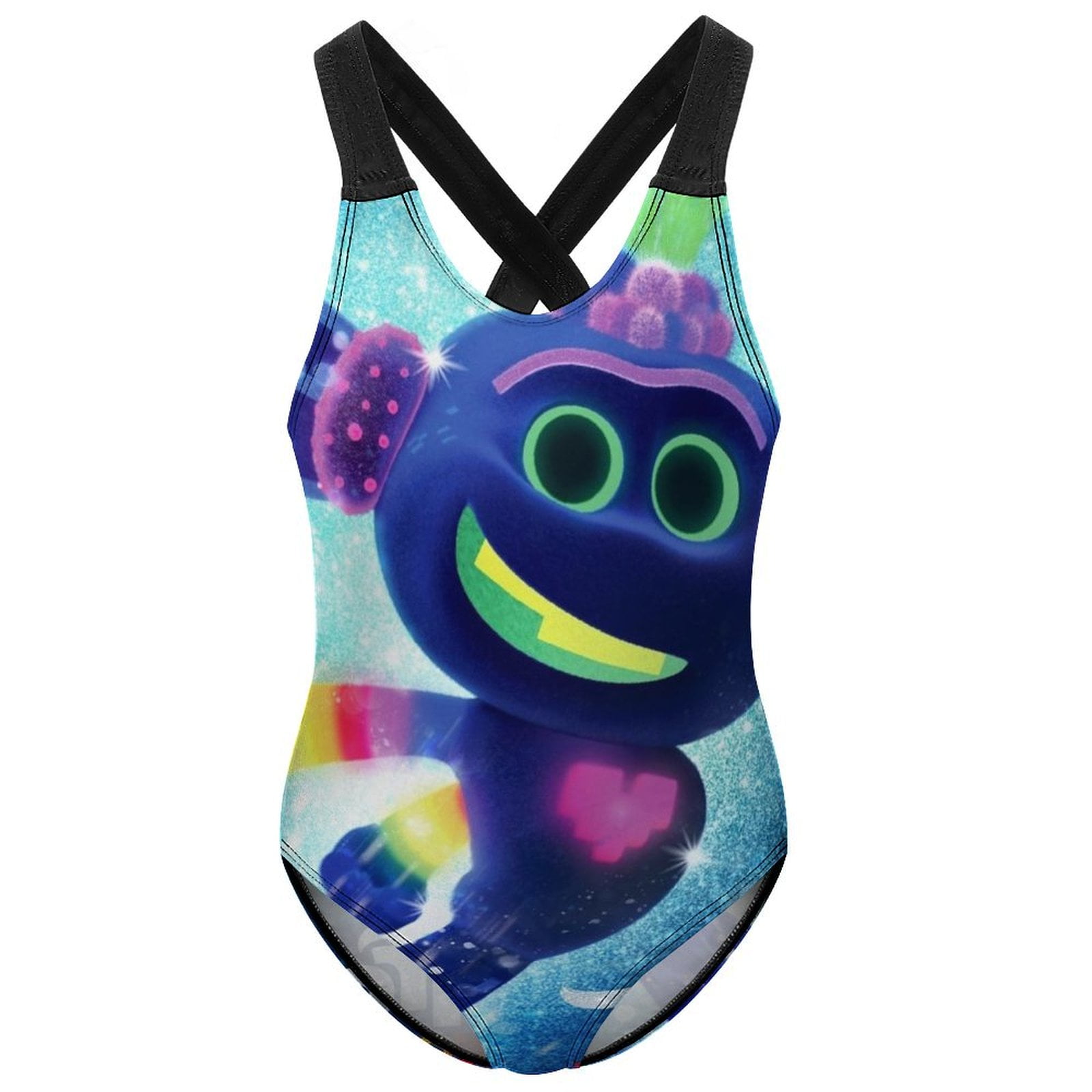 Trolls World Tour Cartoon Children's One-piece Swimsuit Summer Girl's ...