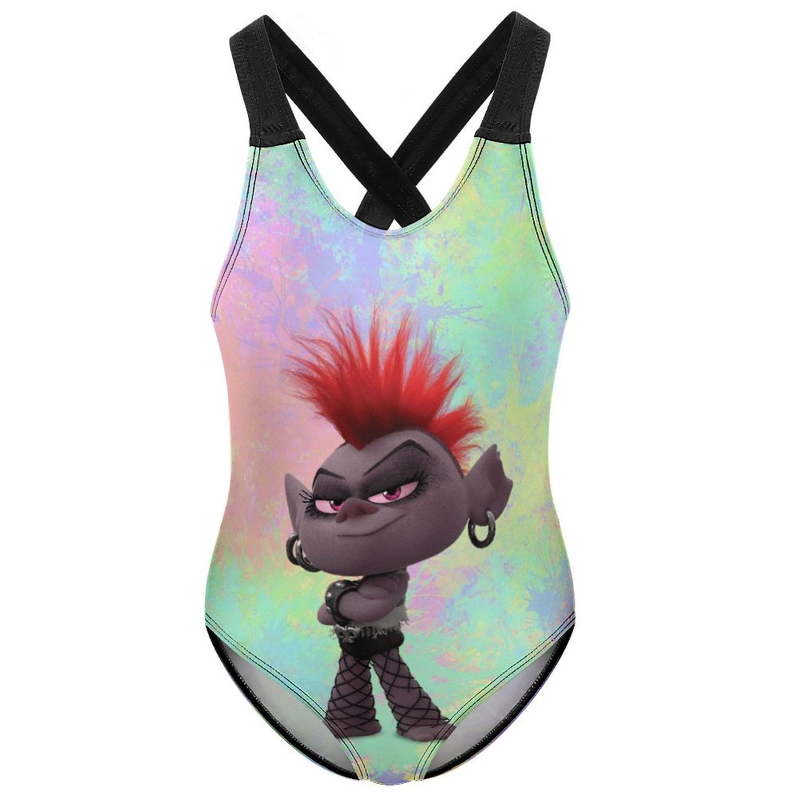 Trolls World Tour Children's One-piece Swimsuit Summer Girl's Swimming ...