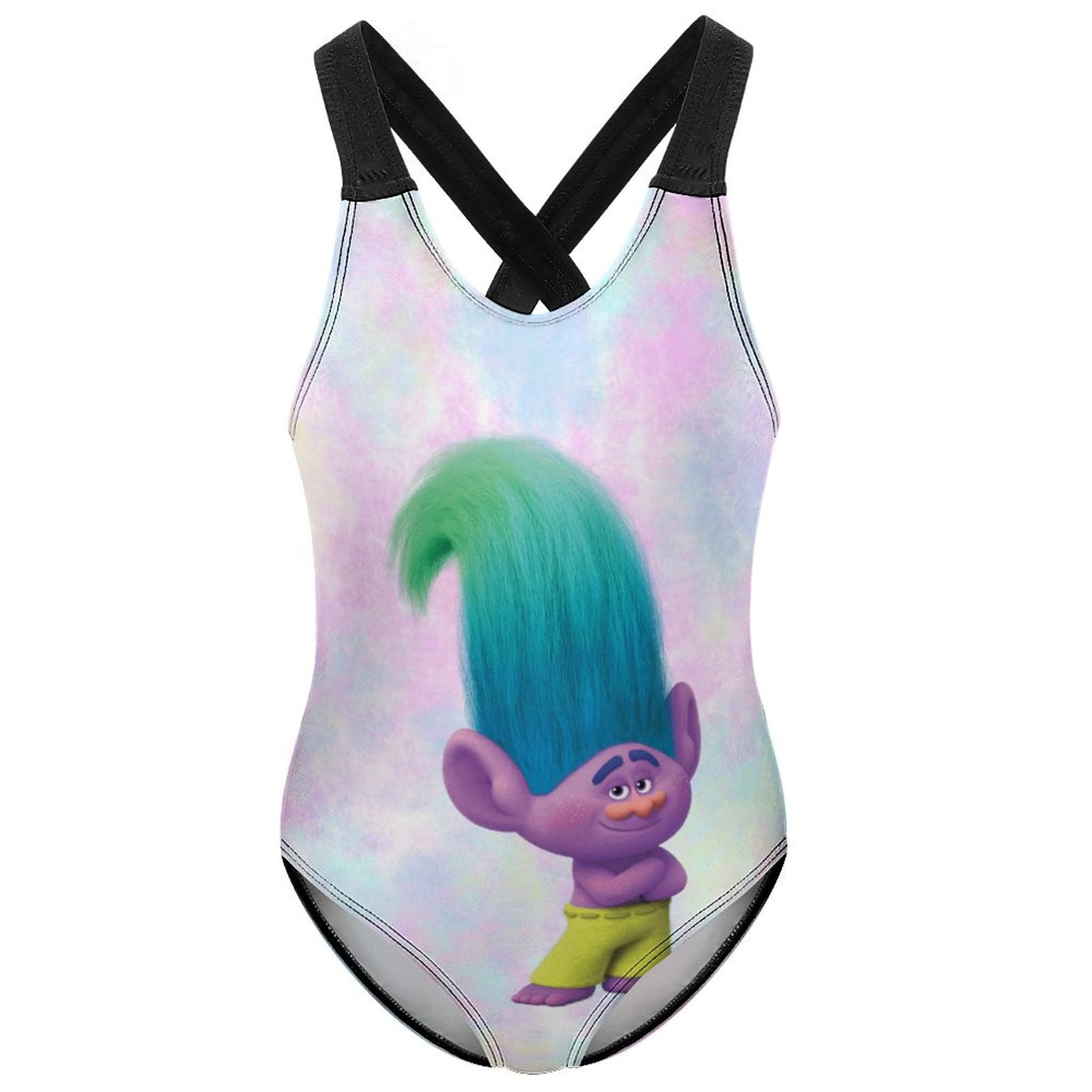 Trolls World Tour Children's One-piece Swimsuit Summer Girl's Swimming ...