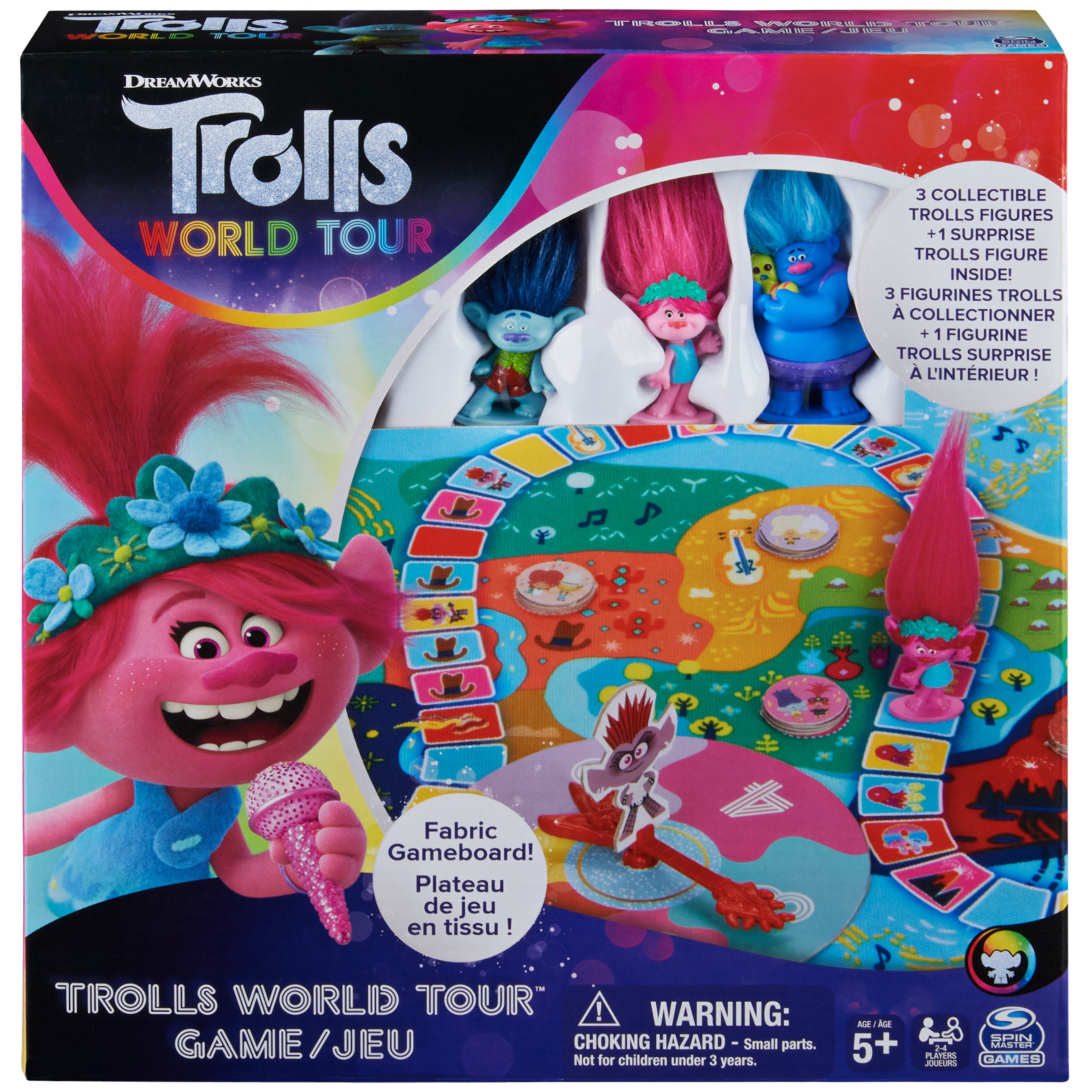 Trolls World Tour Family Board Game - Cooperative Strategy for Kids ...