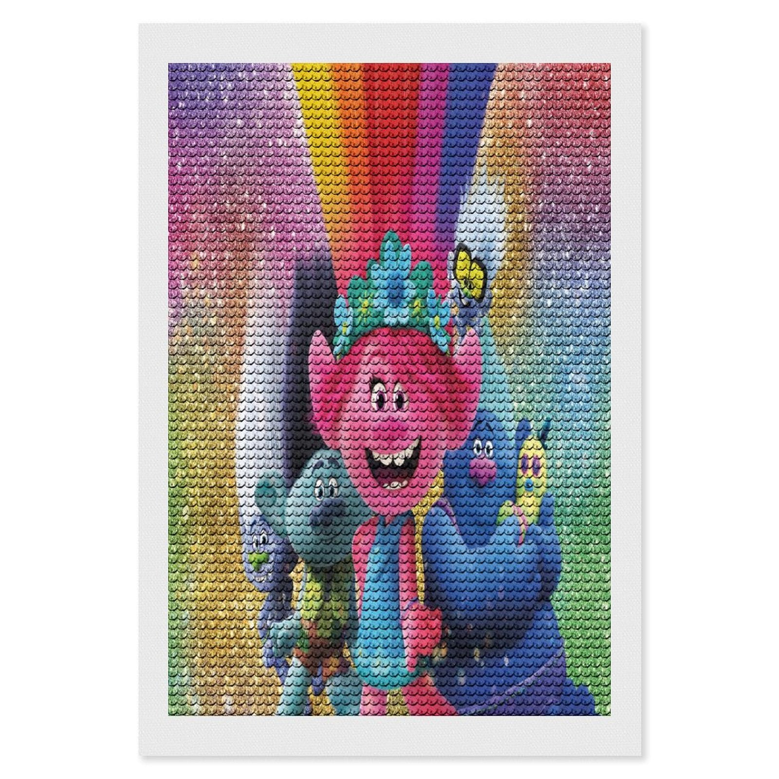 TRo-lls World Diamond Art Kits DIY 5D Anime Painting by Number Kits ...