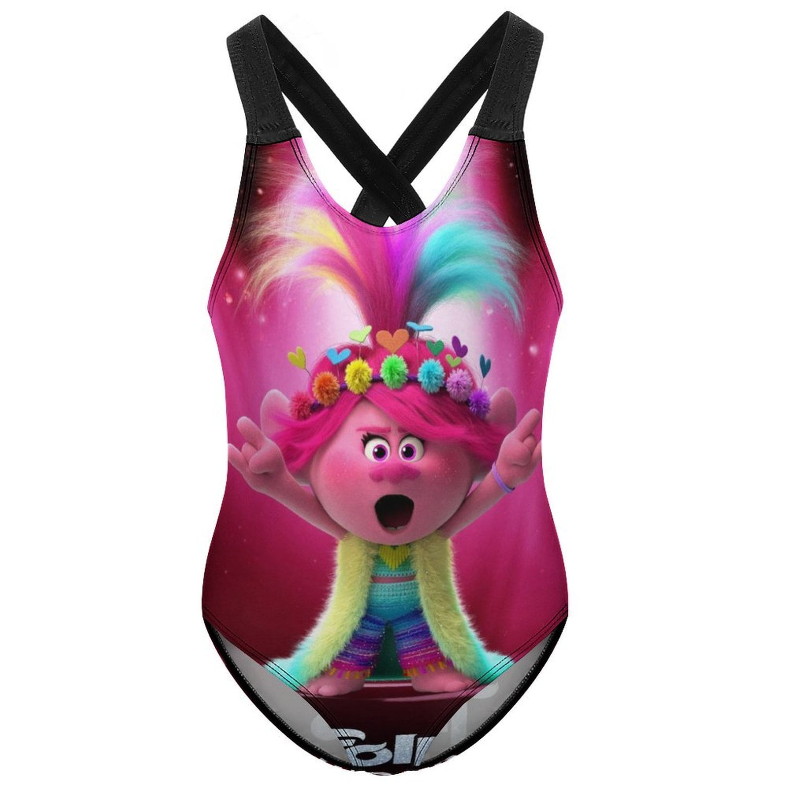 Trolls World Tour Film Children's One-piece Swimsuit Summer Girl's ...
