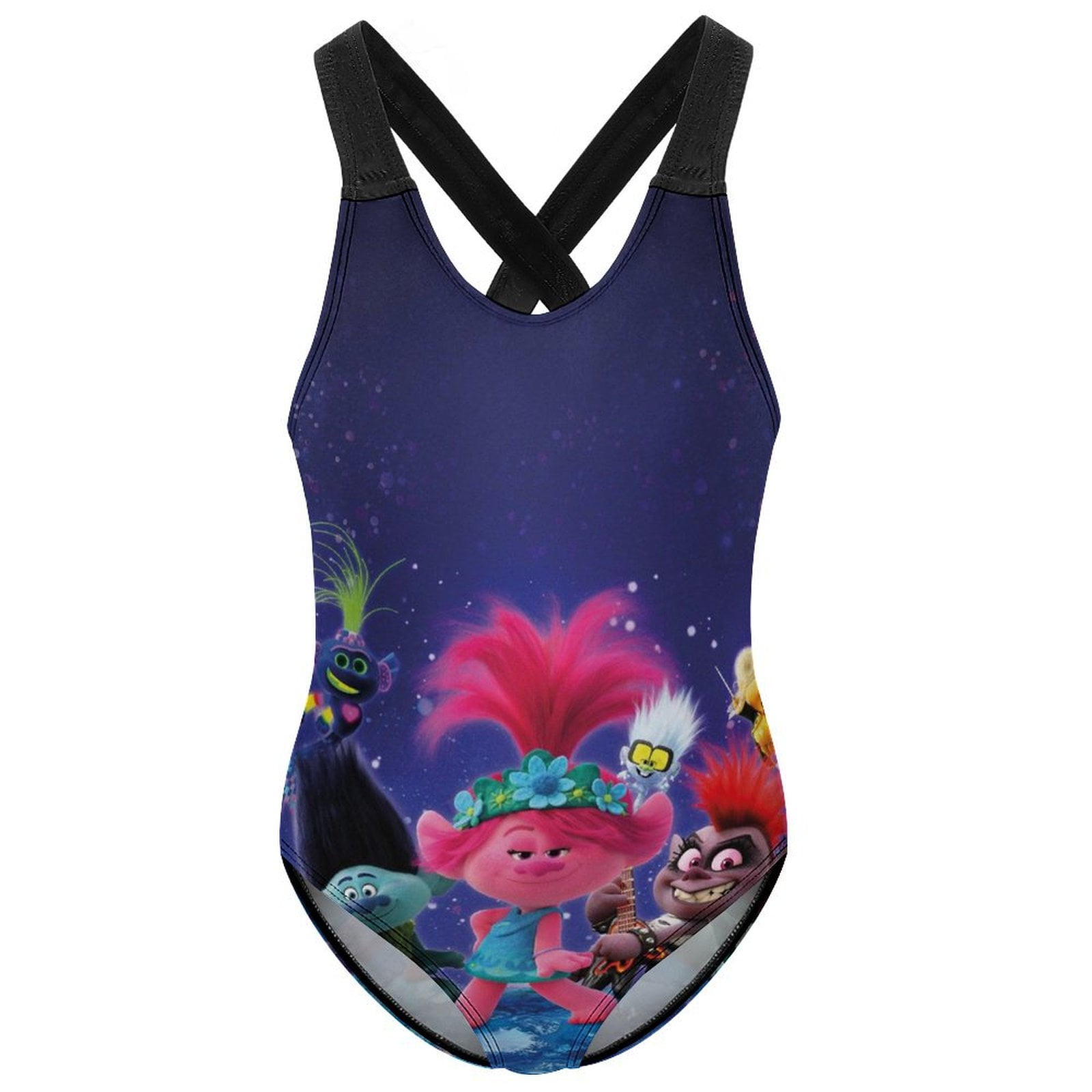 Trolls World Tour Movie Children's One-piece Swimsuit Summer Girl's ...