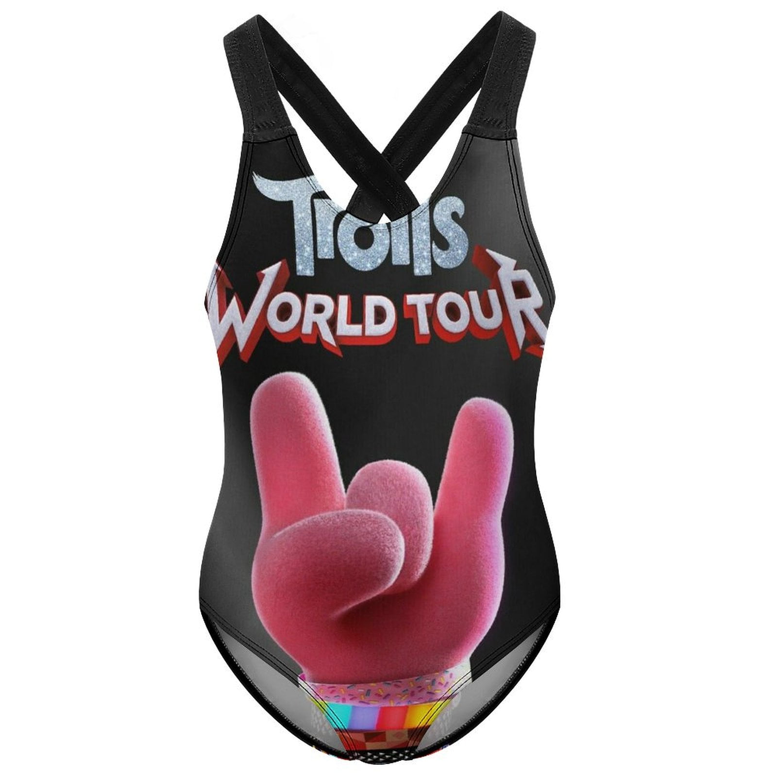 Trolls World Tour Poster Children's One-piece Swimsuit Summer Girl's ...