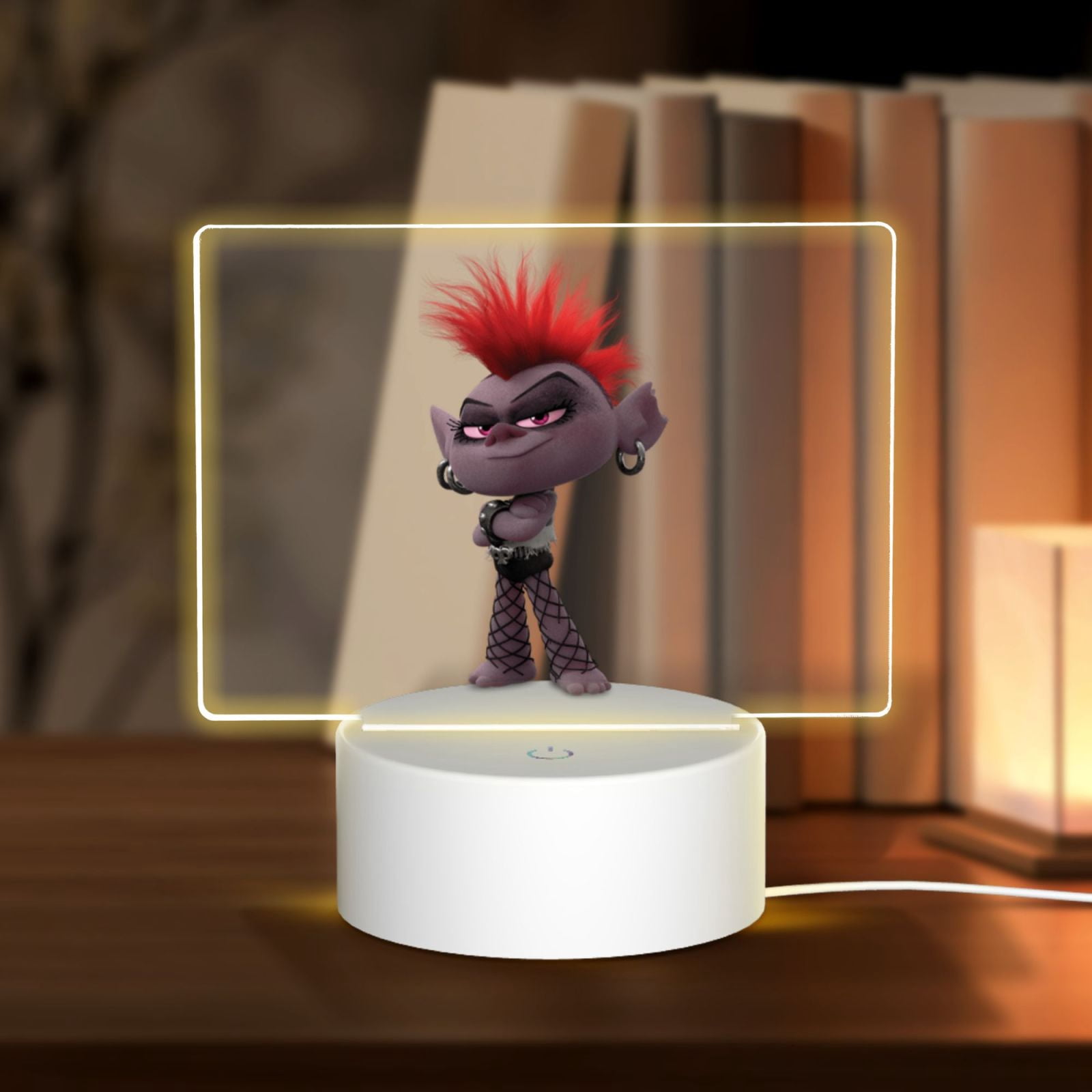 Trolls World Tour Rectangular Acrylic Night Light USB Cable Lamp Light ...