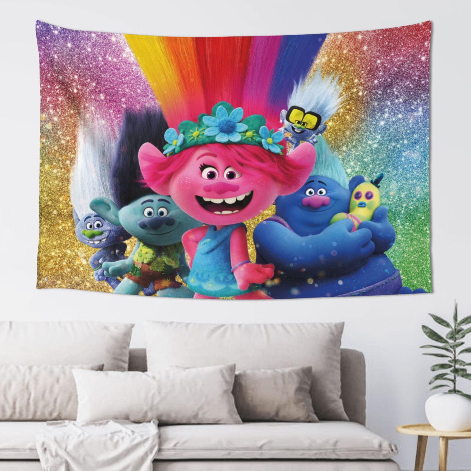Trolls World Tour Tapestry 60 X 40 inch Tapestries living room bedroom ...