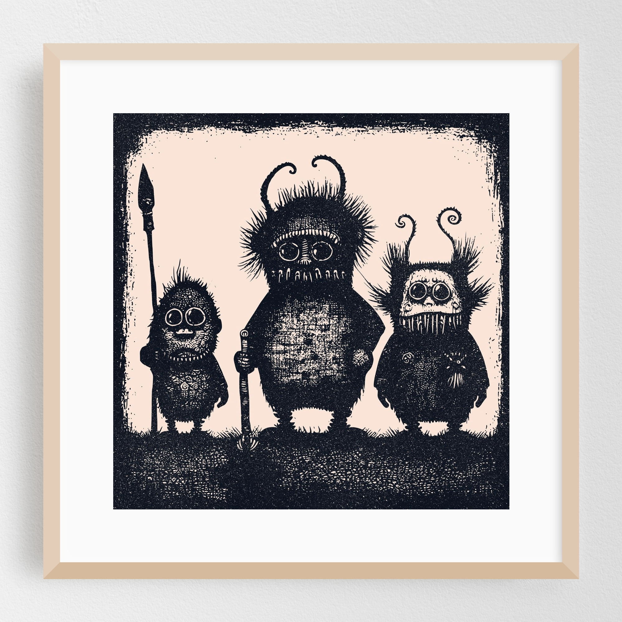 Trolls and Creatures. Magical Creatures - Illustration Whimsical Creepy ...