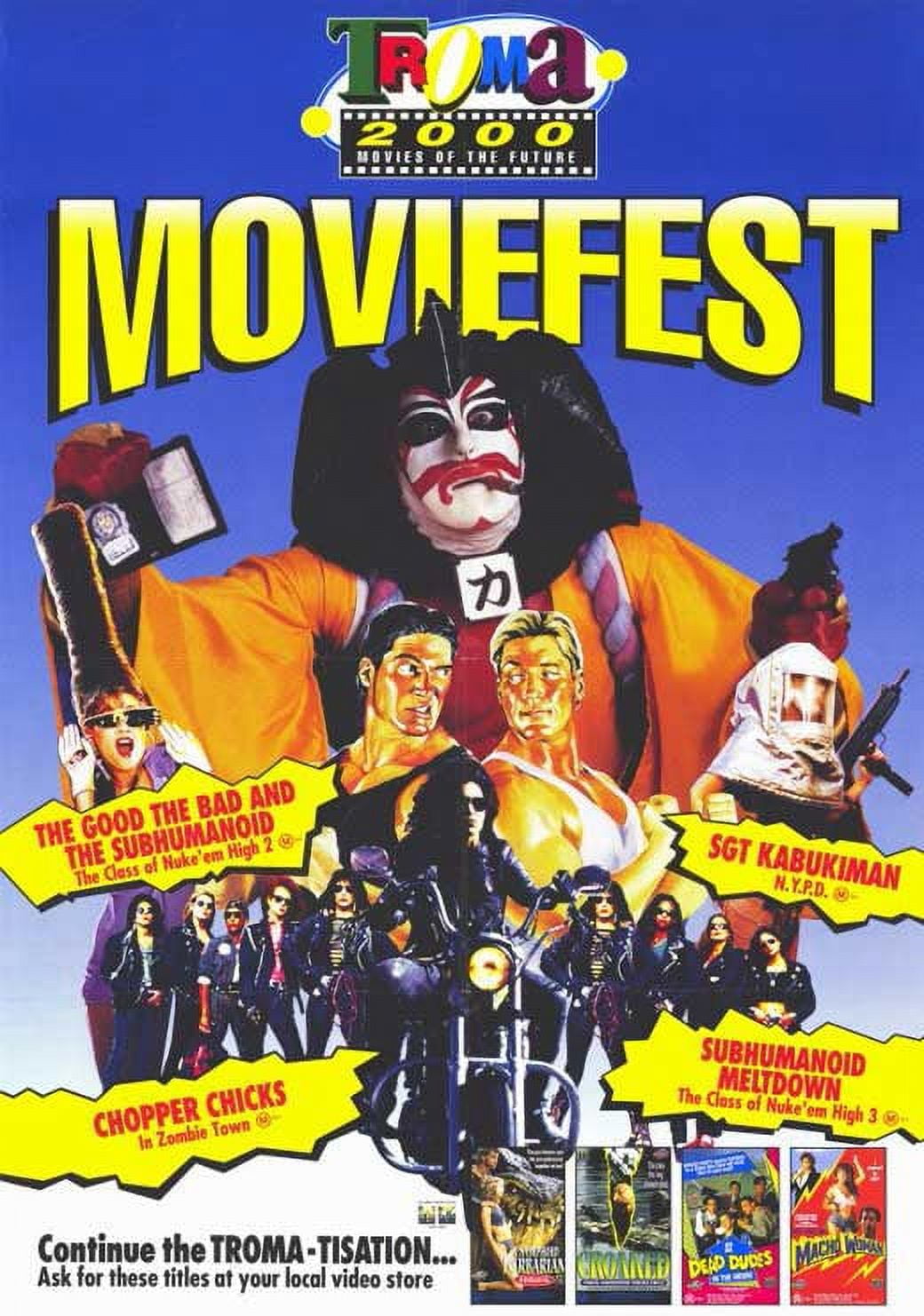 Troma Moviefest - movie POSTER (Style A) (11" x 17") (2000) - Walmart.com