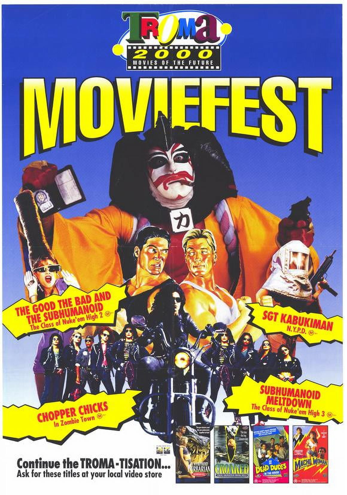 Troma Moviefest - movie POSTER (Style A) (27" x 40") (2000) - Walmart.com