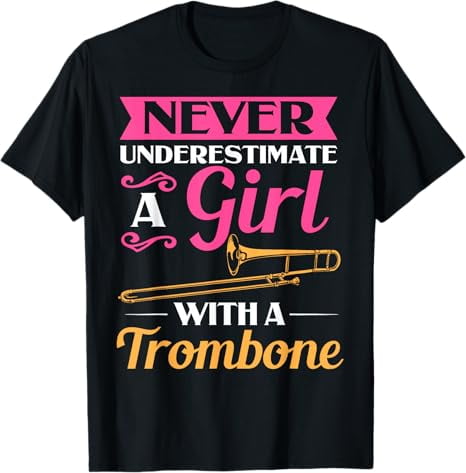 Trombone Player Musician Quotes Trombone Music Marching Band T-Shirt ...
