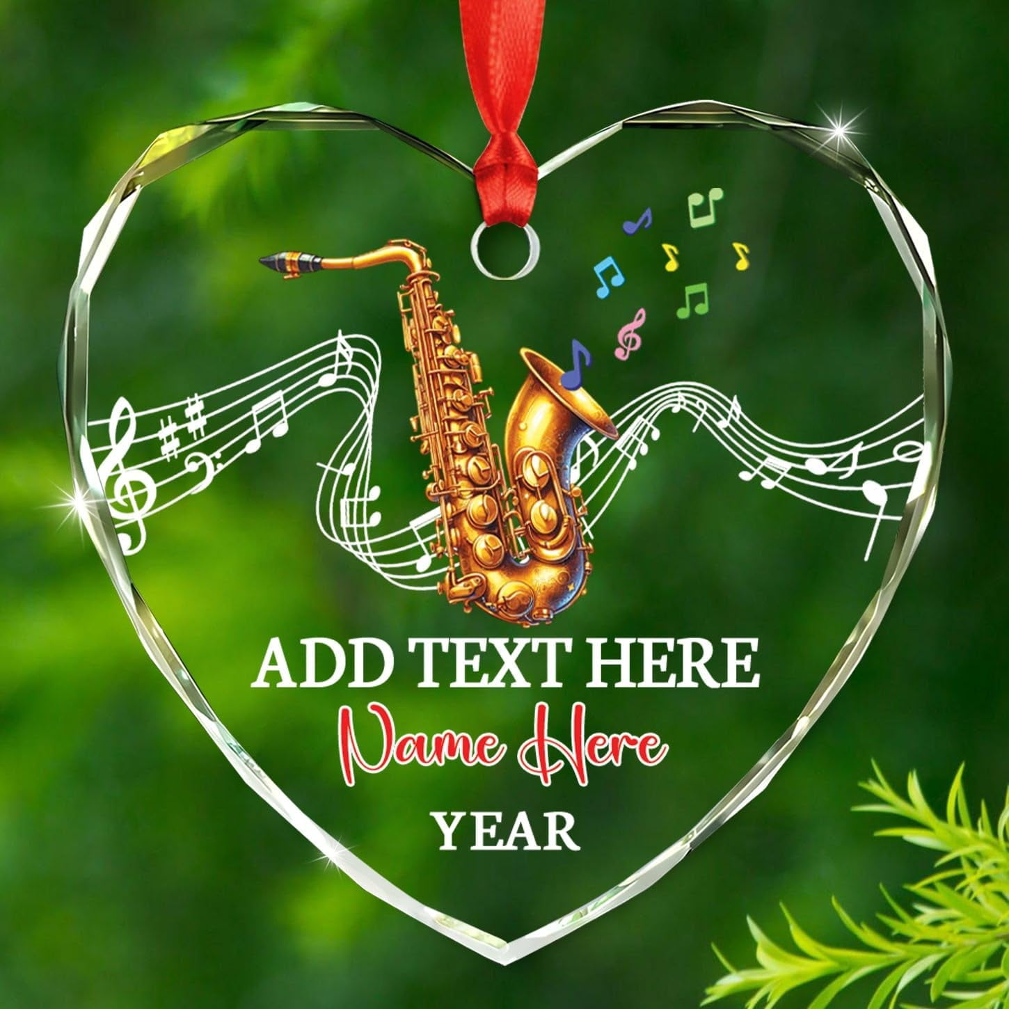 Trombone4 Glass Christmas Ornament, Romantic Valentine Decor, Mother’s ...