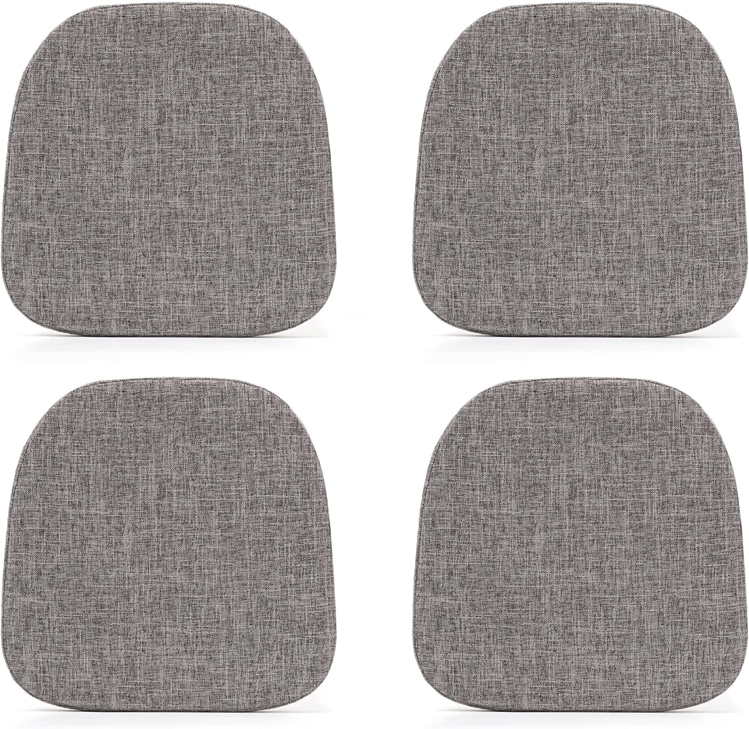 Tromlycs 14x14 Metal Chair Cushions, Grey, Set of 4, Machine-Washable ...