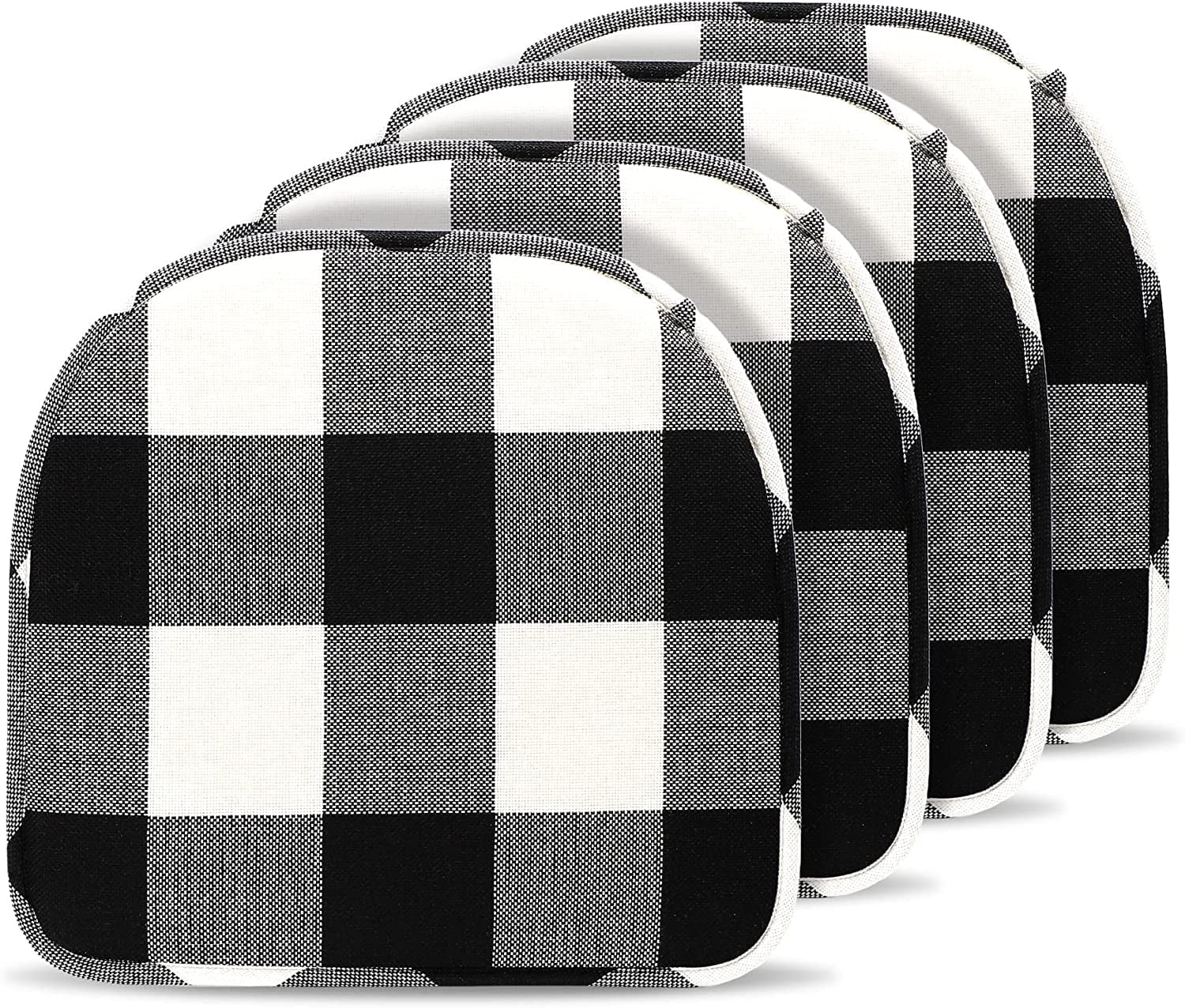 Tromlycs Kitchen Chair Cushions Set of 4 for Dining Room Chairs Pads ...