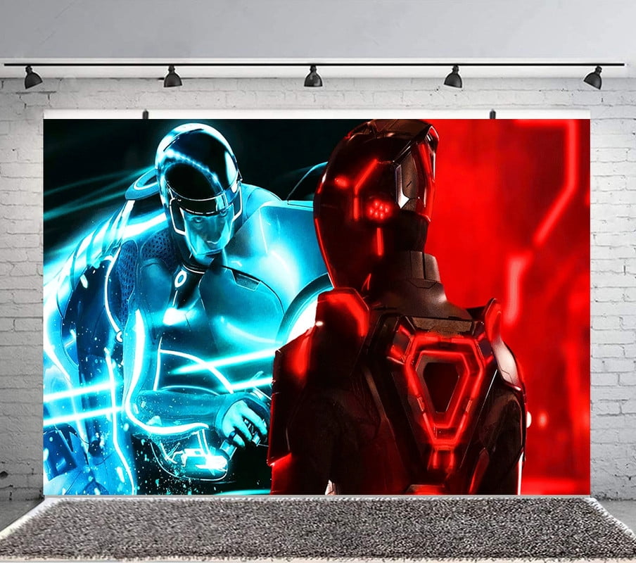 Tron Ares Backdrop Banner Party Supplies Poster Movie Theme Background ...