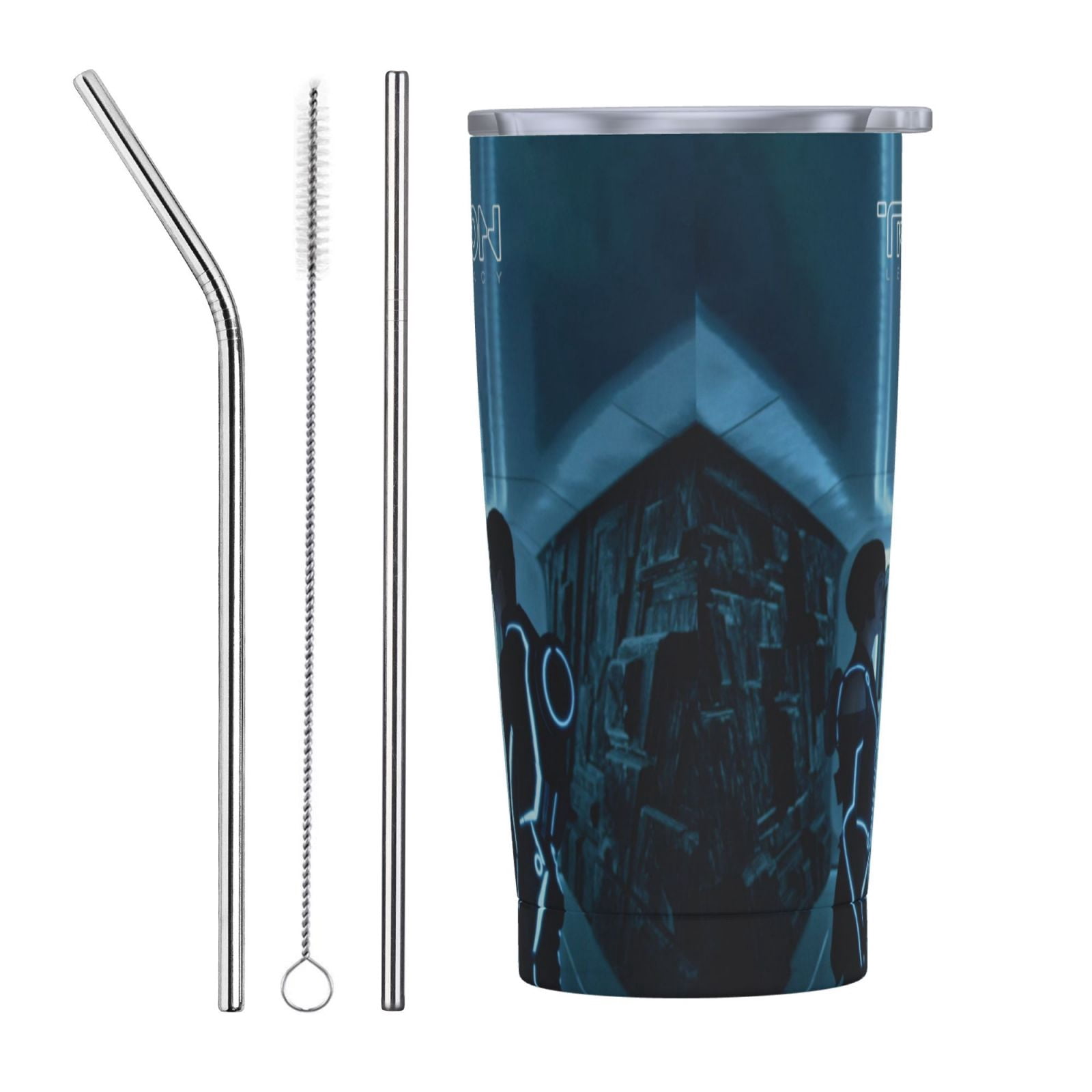 Tron: Ares Movie Tumbler Vacuum Insulated Water Bottle Stainless Steel ...