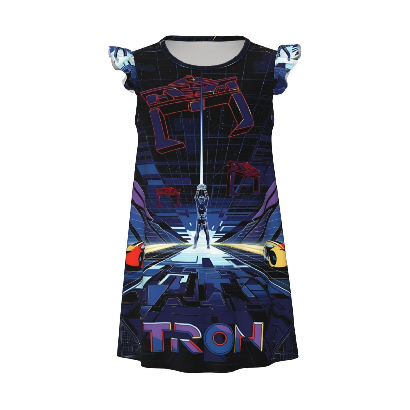 Tron Ares Nightgown Pajamas Dress Short Sleeve Sleep Dress Comfortable ...