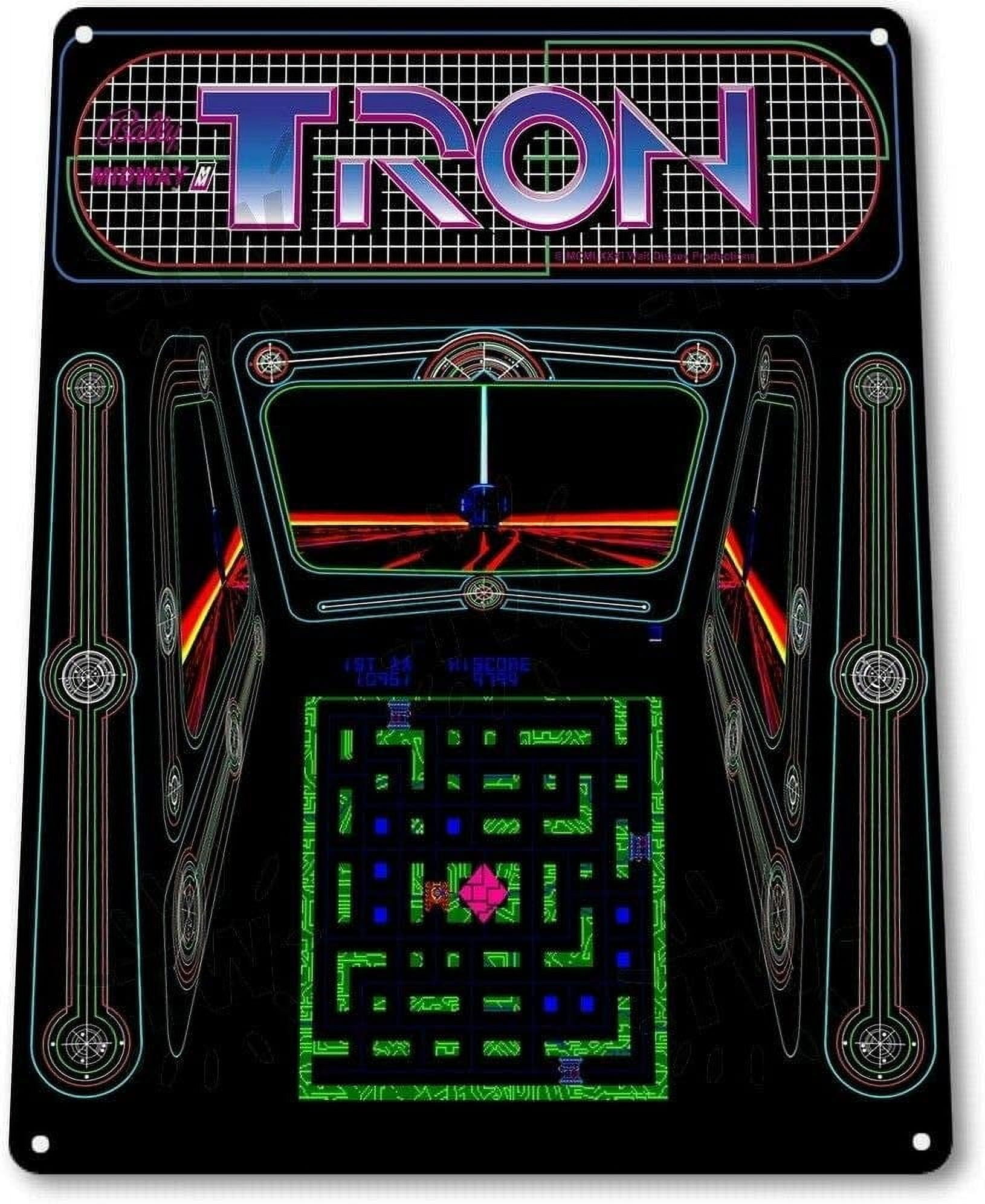 Tron Classic Bally Midway Arcade Marquee Game Room Wall Decor - 8"X12 ...