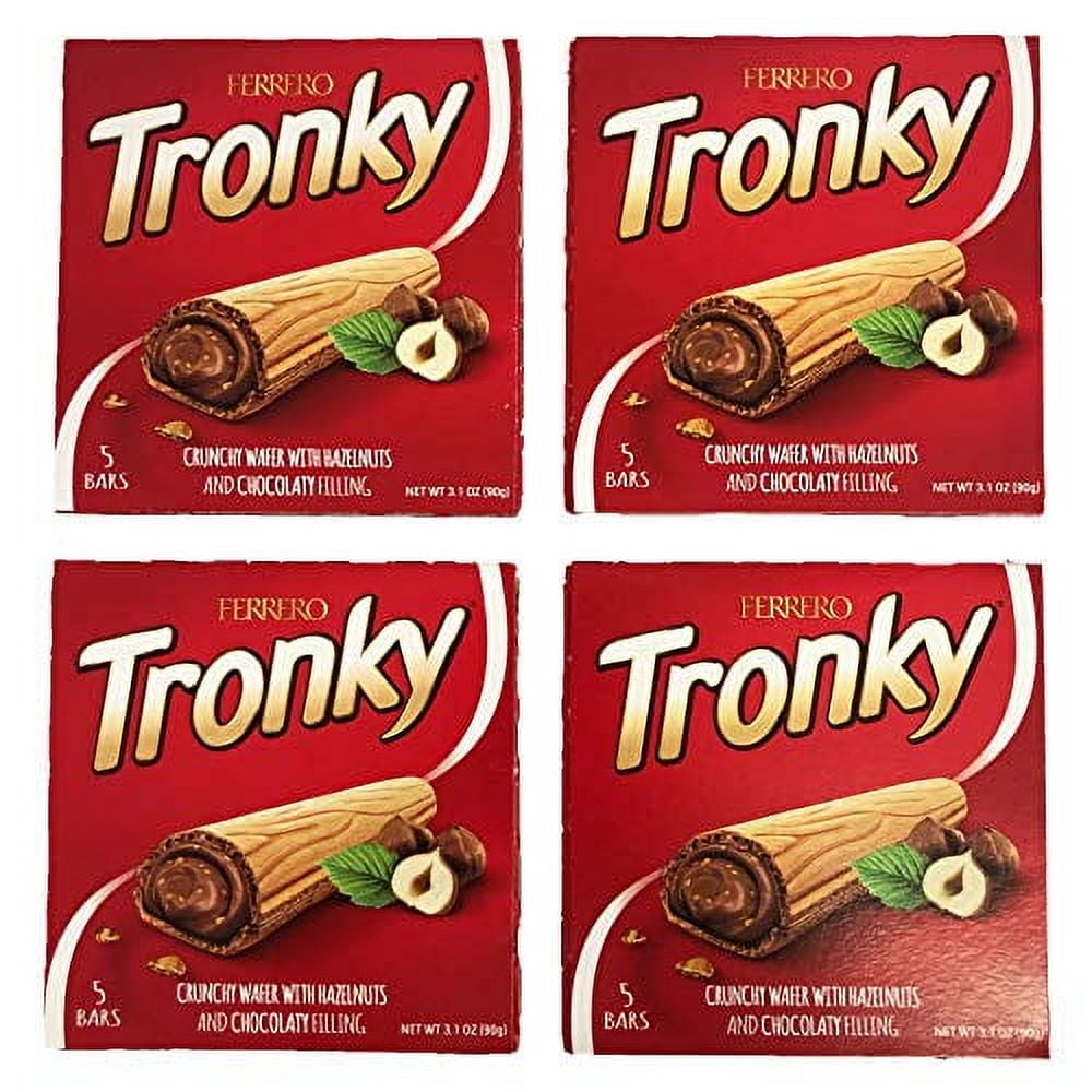 Tronky Crunchy Wafer with Hazelnuts and Chocolate Filling, 20 Count ...
