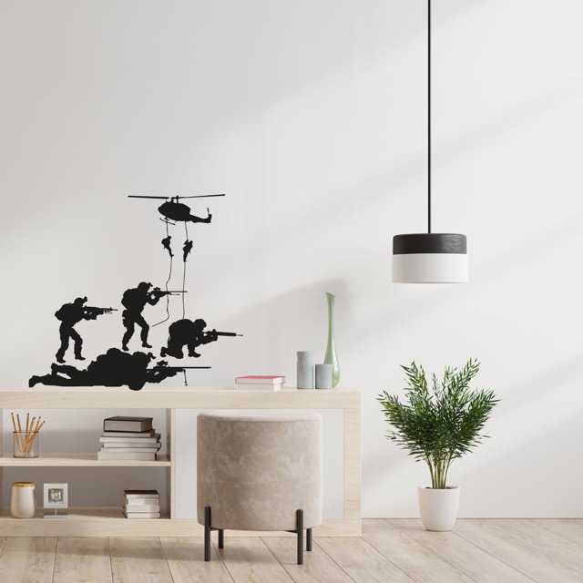 Troop Troops Formation Military Swat Team Army Men Soldier Wall Sticker ...