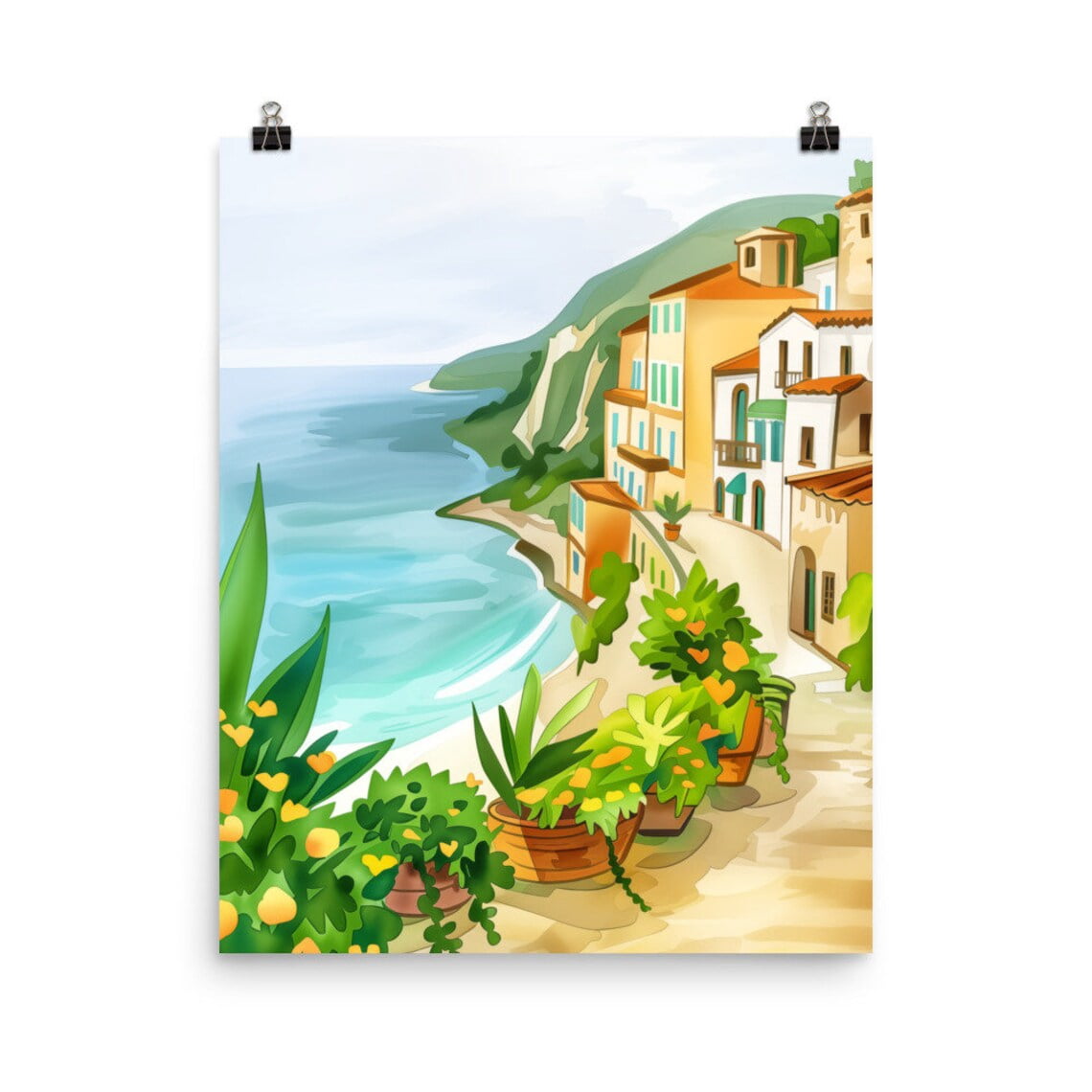 Tropea Italy Print, Coastal Calabria Wall Art, Italian Seaside Decor ...
