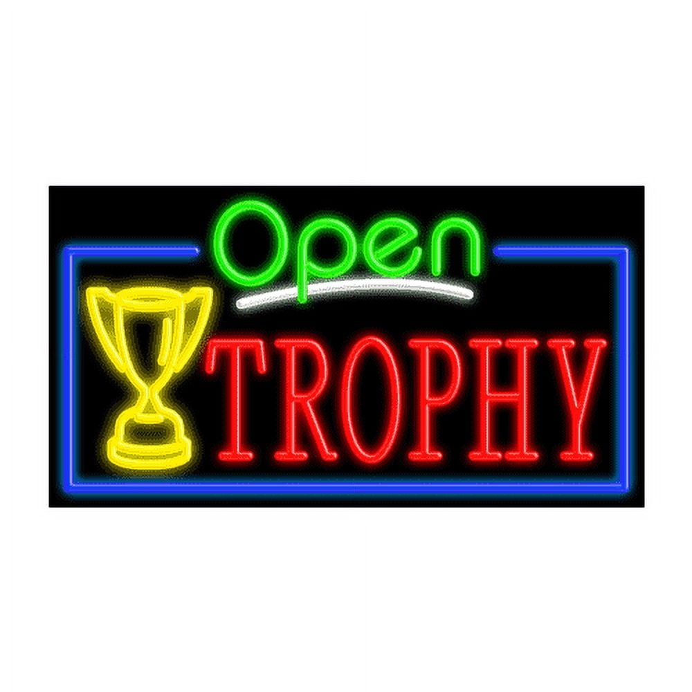 Trophy-Glass Neon Sign Made in USA - Walmart.com