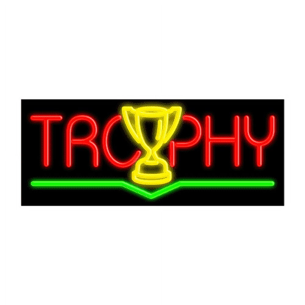 Trophy-Glass Neon Sign Made in USA - Walmart.com