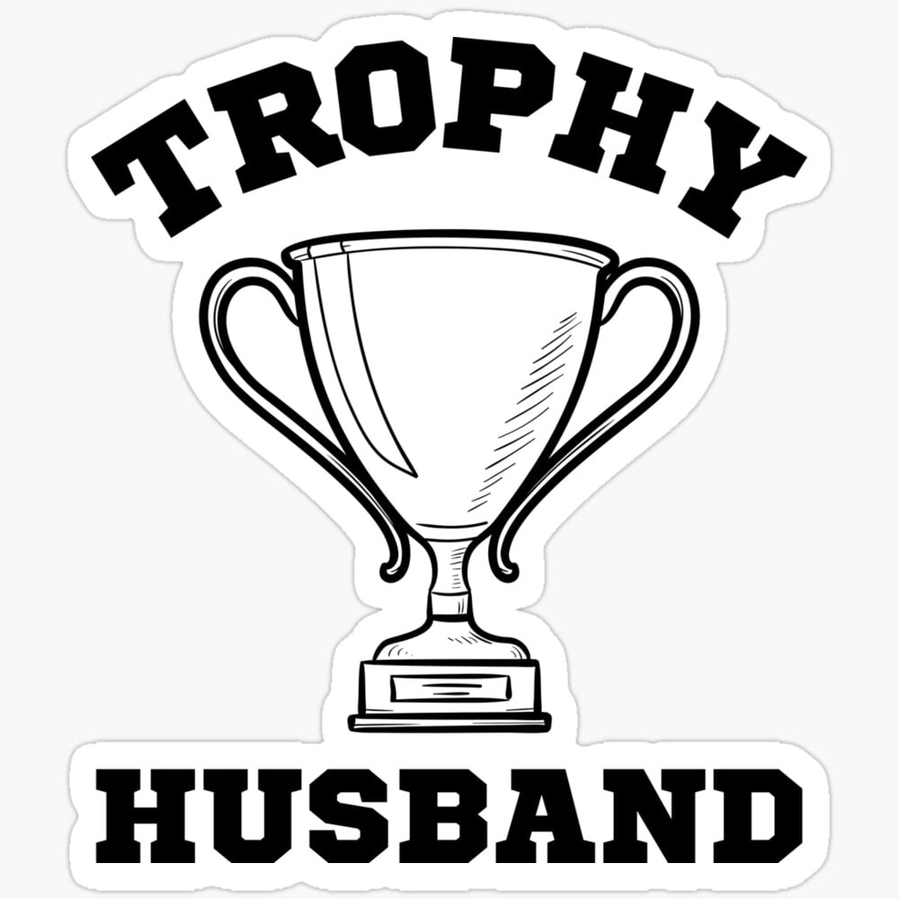 Trophy Husband Sticker Phone Decal Water Bottle Stickers Car Decals ...