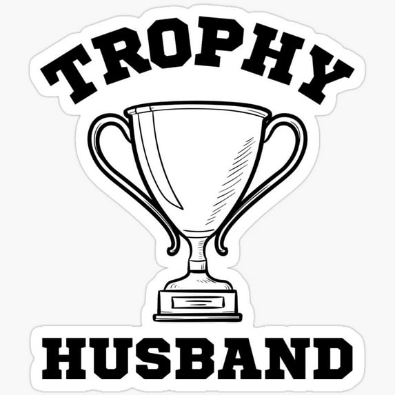 Trophy Husband Sticker Phone Decal Water Bottle Stickers Car Decals ...