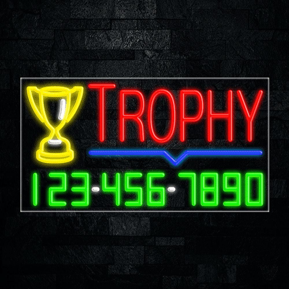 Trophy LED Neon Sign 33"L x 18"H #35113 - Walmart.com