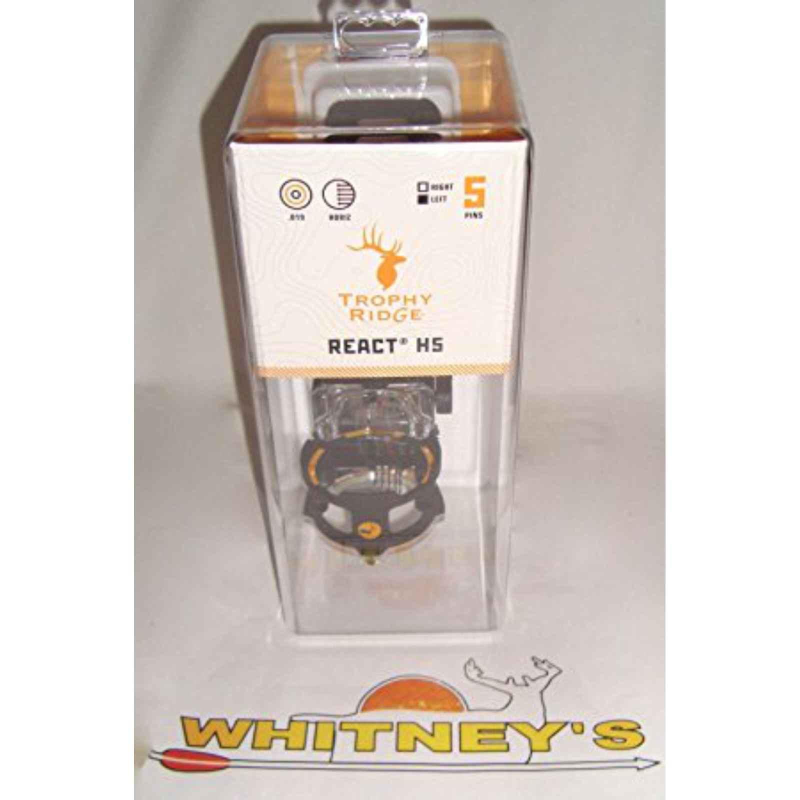 Trophy Ridge As855l Bow Sight React H5 Lh Black