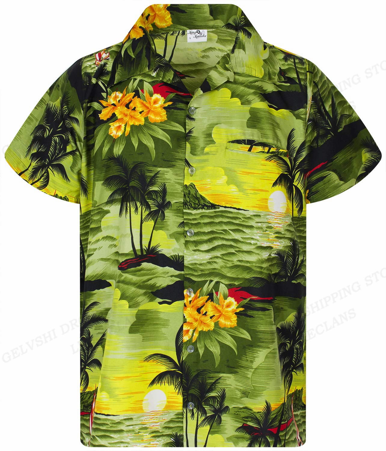Tropic Floral Hawaii Shirts Flower 3d Print Shirts Men Fashion ...