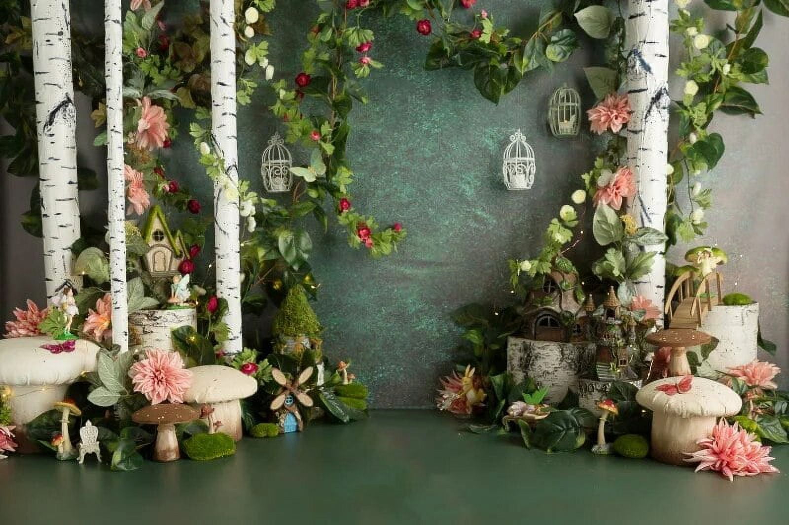 Tropic Green Virgin Forest Birthday Scene Photography Backdrop Newborn ...