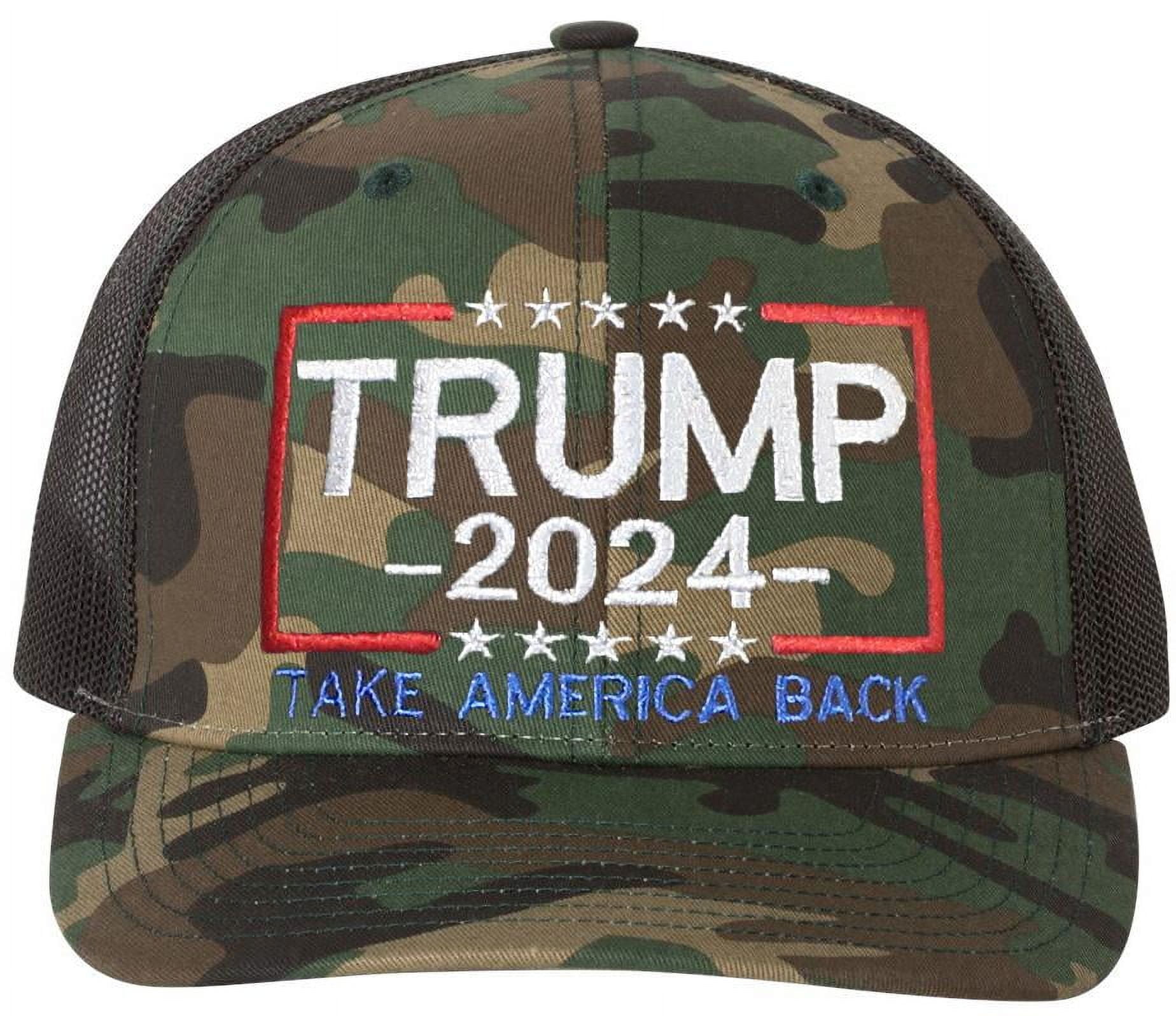 Tropic Hats Adult Embroidered Trump 2024 Take America Back 6 Panel ...