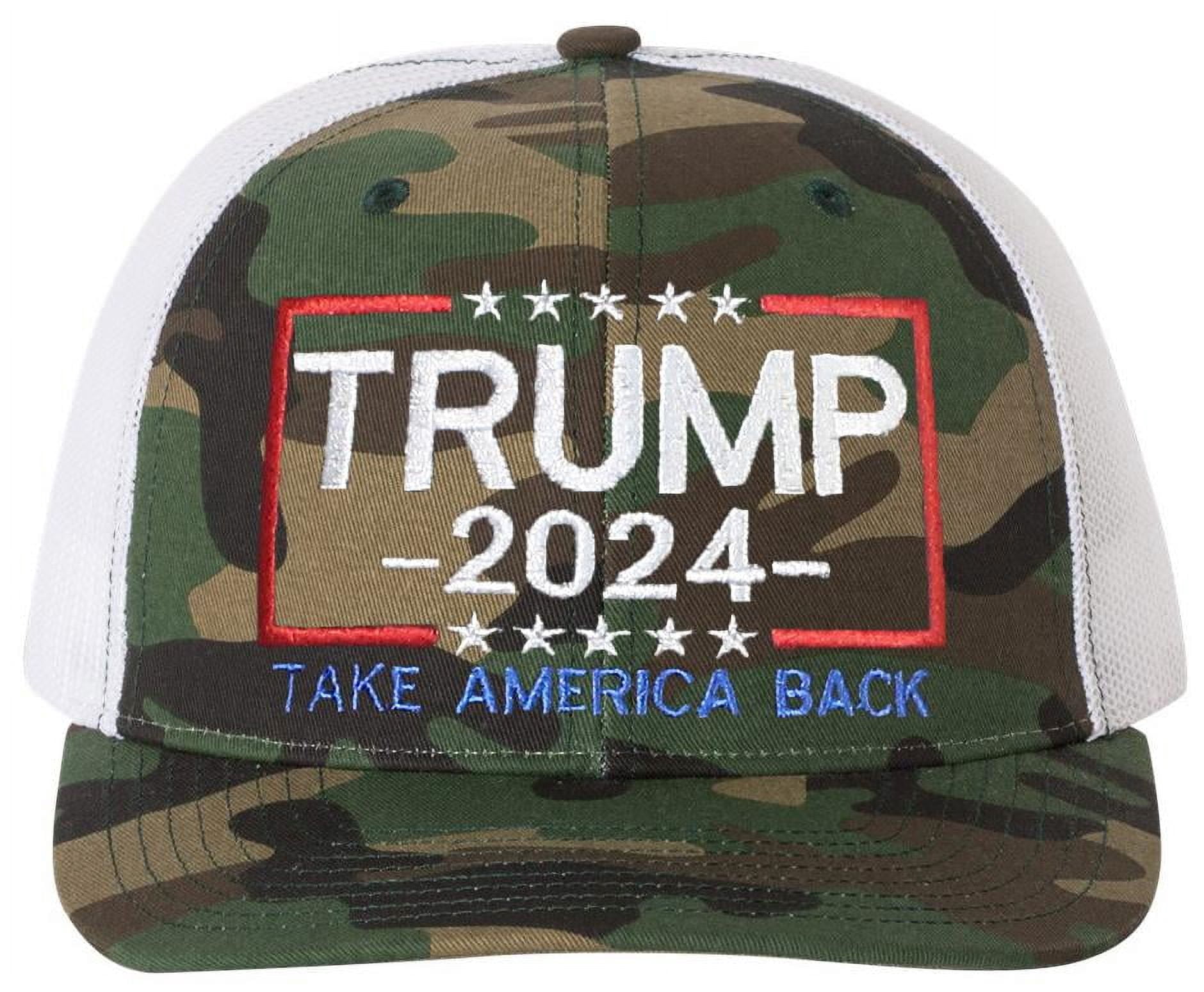 Tropic Hats Adult Embroidered Trump 2024 Take America Back 6 Panel ...
