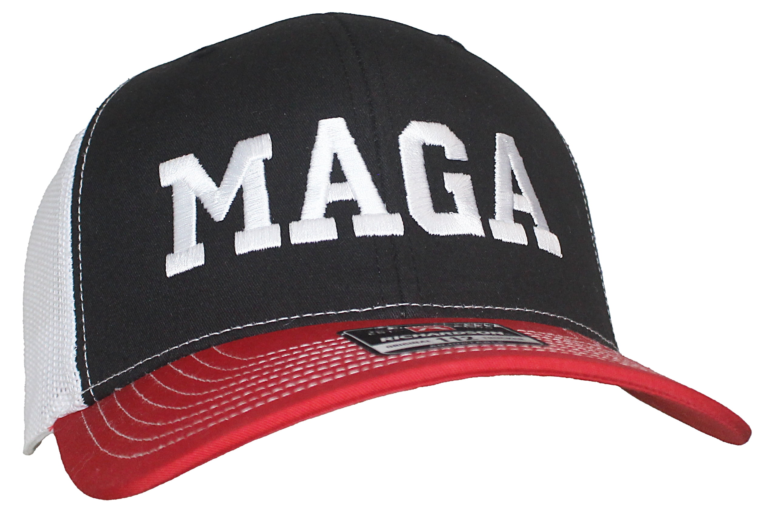 Tropic Hats Adult Embroidered Trump MAGA 6 Panel Trucker Cap W/Snapback ...