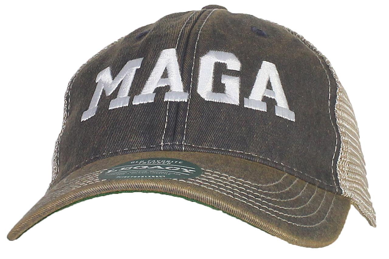 Tropic Hats Embroidered MAGA Trump Legacy Mesh Snapback Trucker Ballcap ...