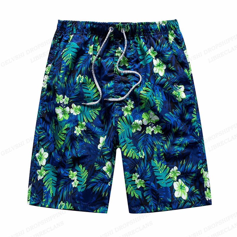 Tropic Plant &Flower Swimwear Shorts Floral 3D print Surfing Board ...