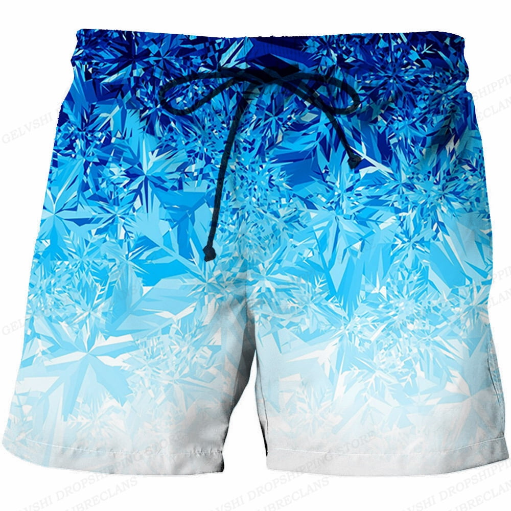 Tropic Plant &Flower Swimwear Shorts Floral 3D print Surfing Board ...