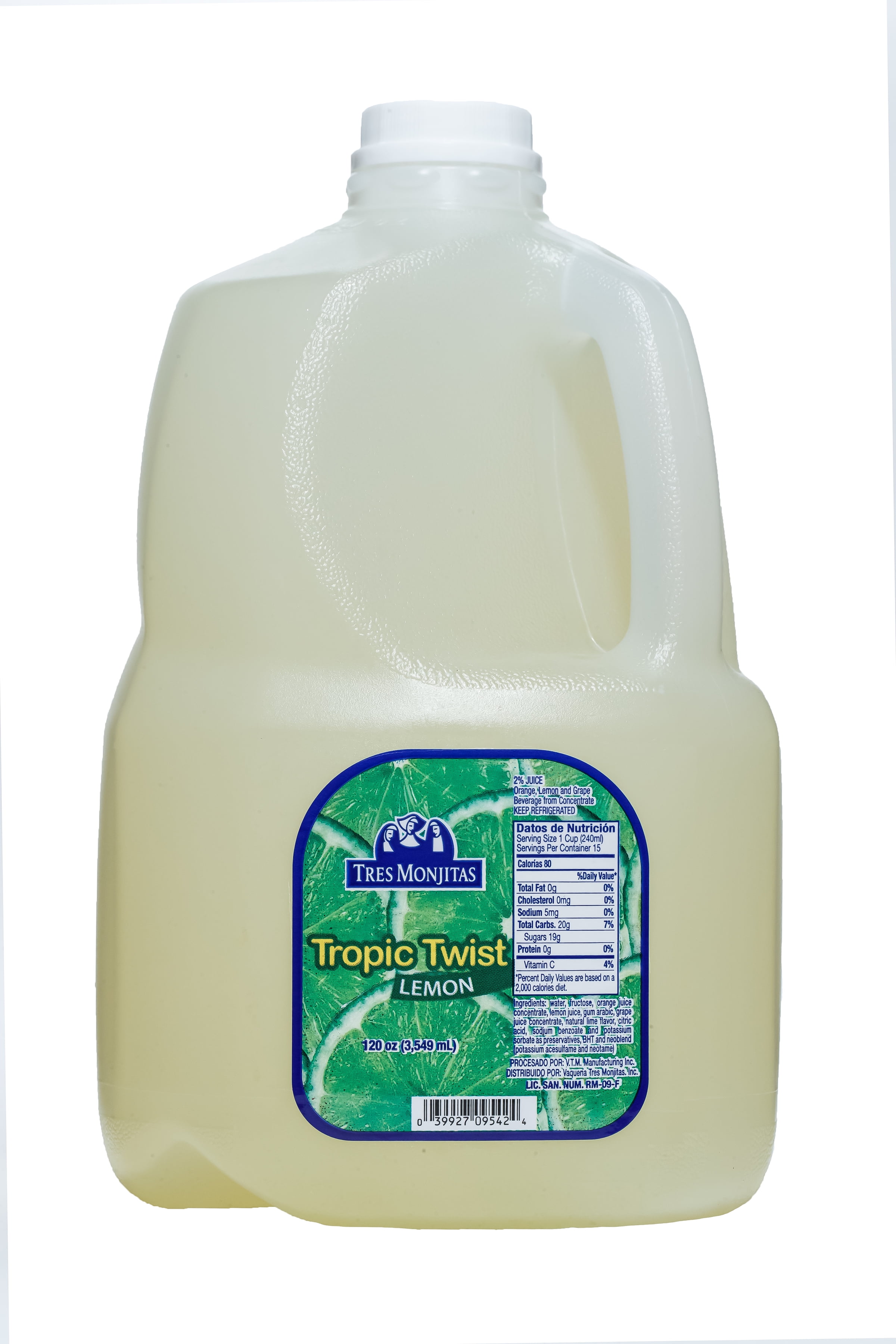 Tropic Twist No Pulp Lemon Juice, 120 fl. oz., Refrigerated, Smooth ...