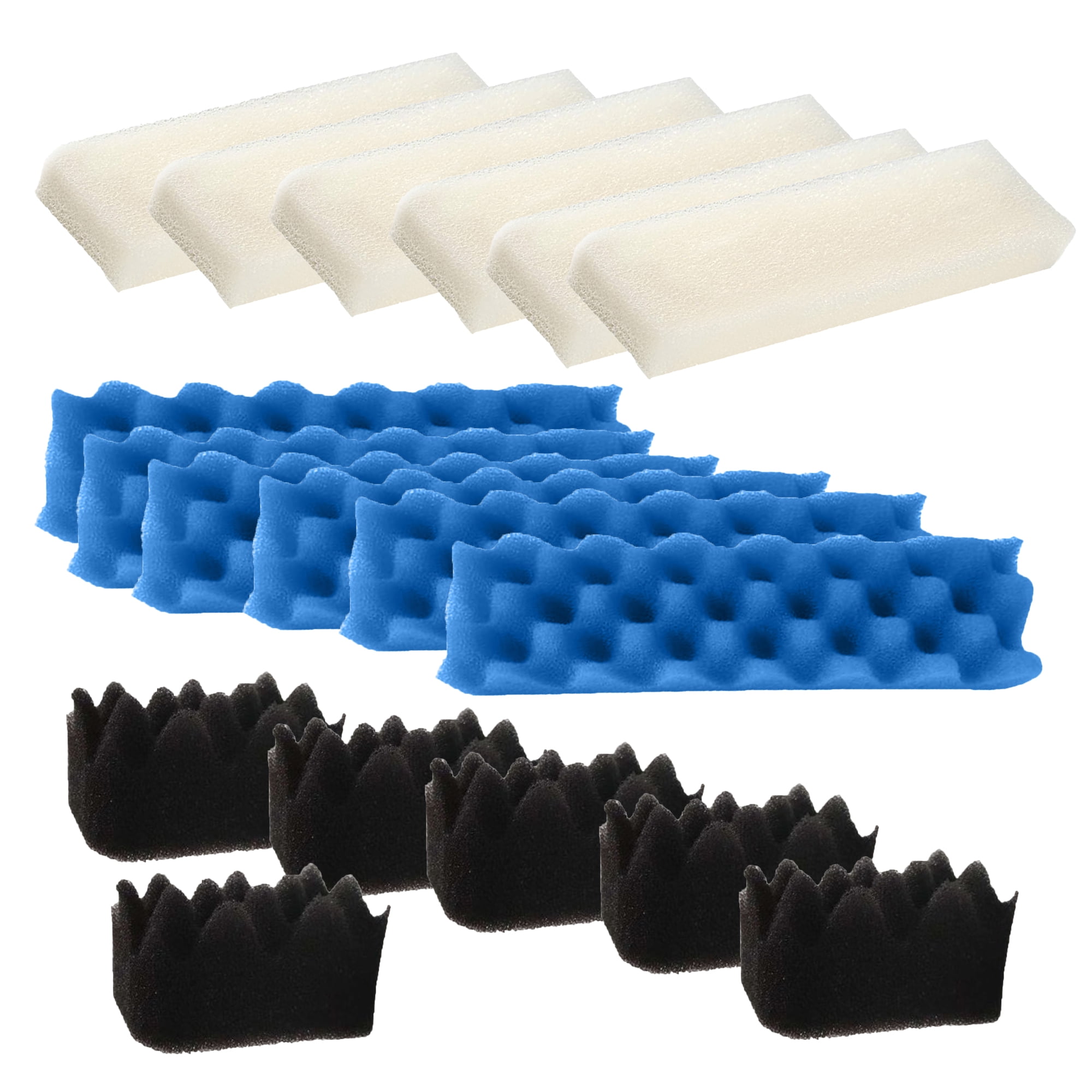 TropicAqua Replacement Aquarium Bio Sponge Foam Filter Pads Inserts ...