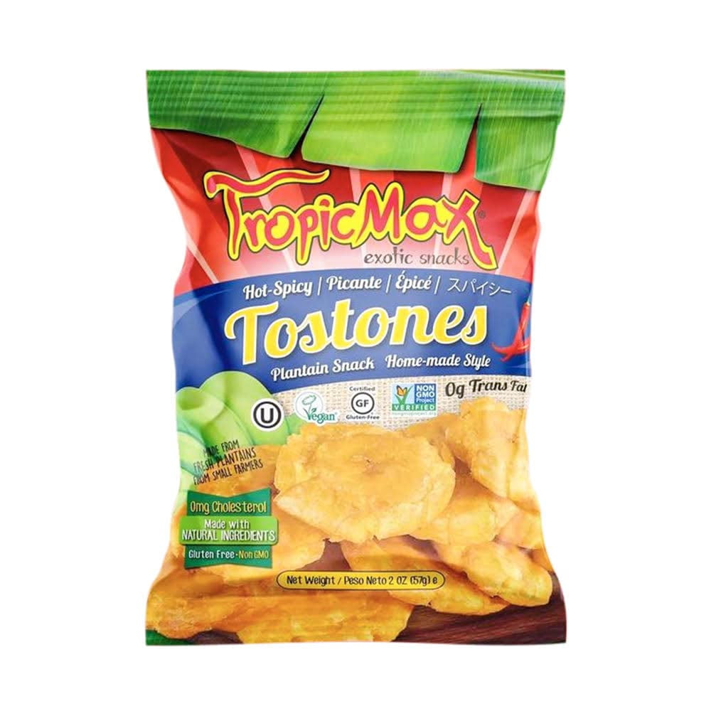 TropicMax - Tostones Plantain SBF3 Chips with Spicy Flavor - Gluten ...
