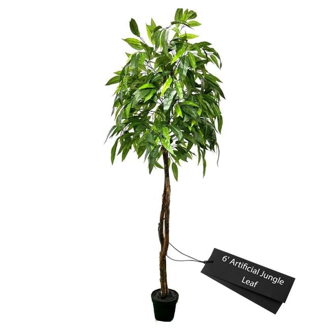 Tropical 6' Artificial Mango Tree - Walmart.com