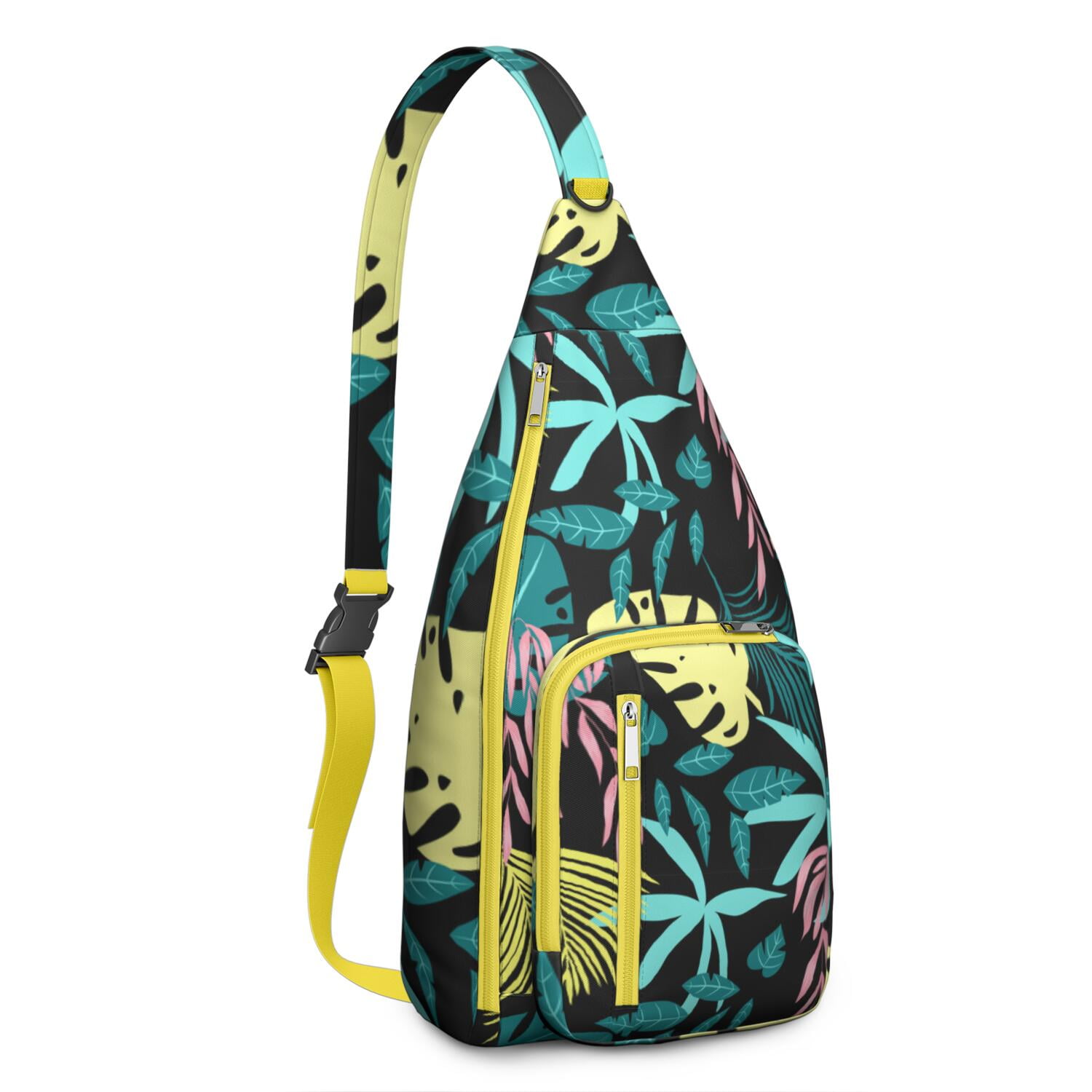 Tropical Aloha Hiking Sling Backpack – Lightweight, Waterproof, Palm ...