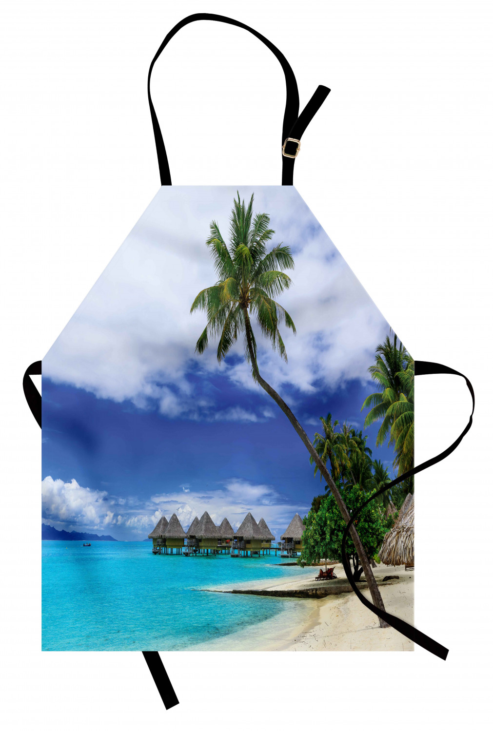 Tropical Apron Water Bungalows of Tropical Resort Bora Bora Island ...