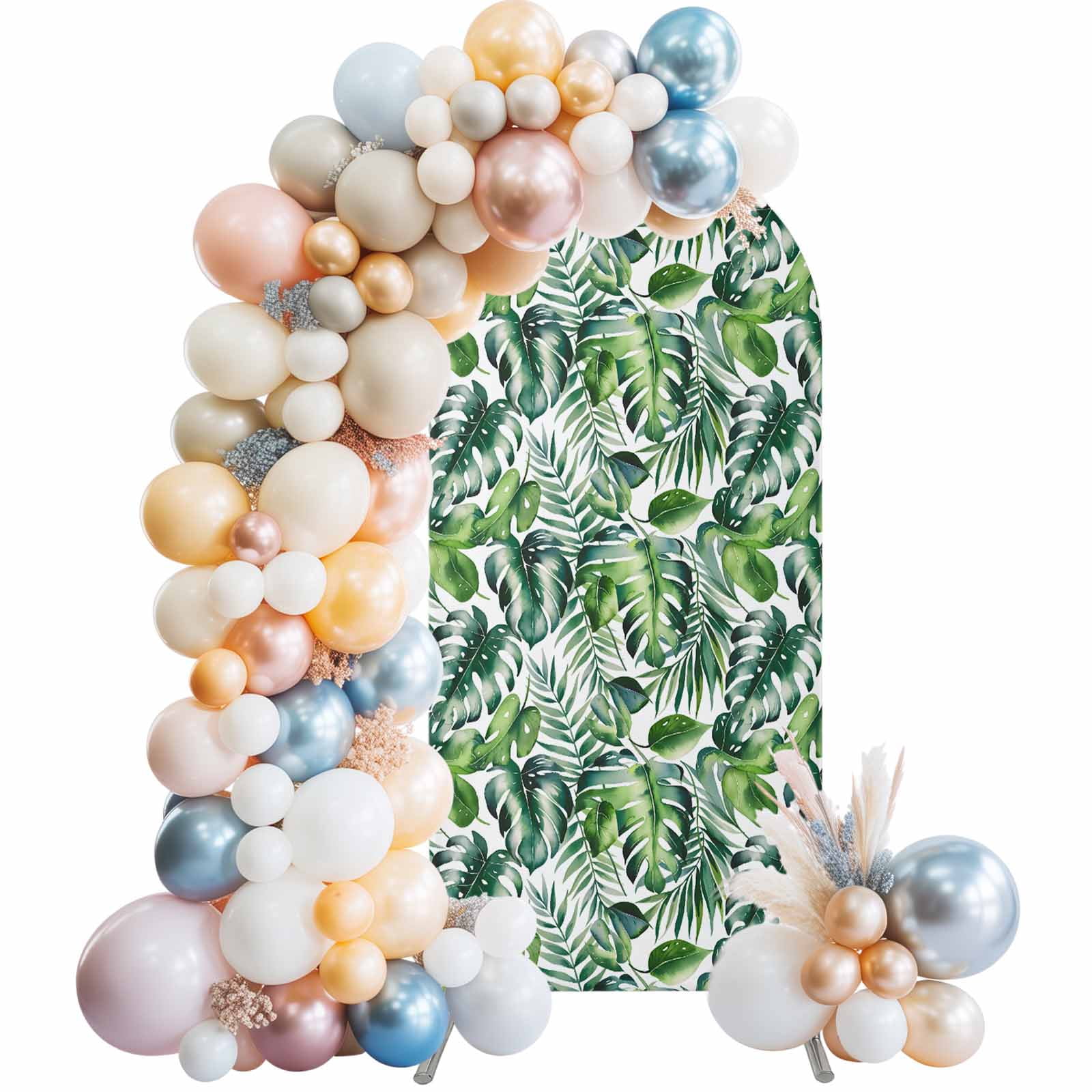 Tropical Arch Backdrop Cover 5x2.1 Ft, Spandex Wedding Arch Stand Cover ...