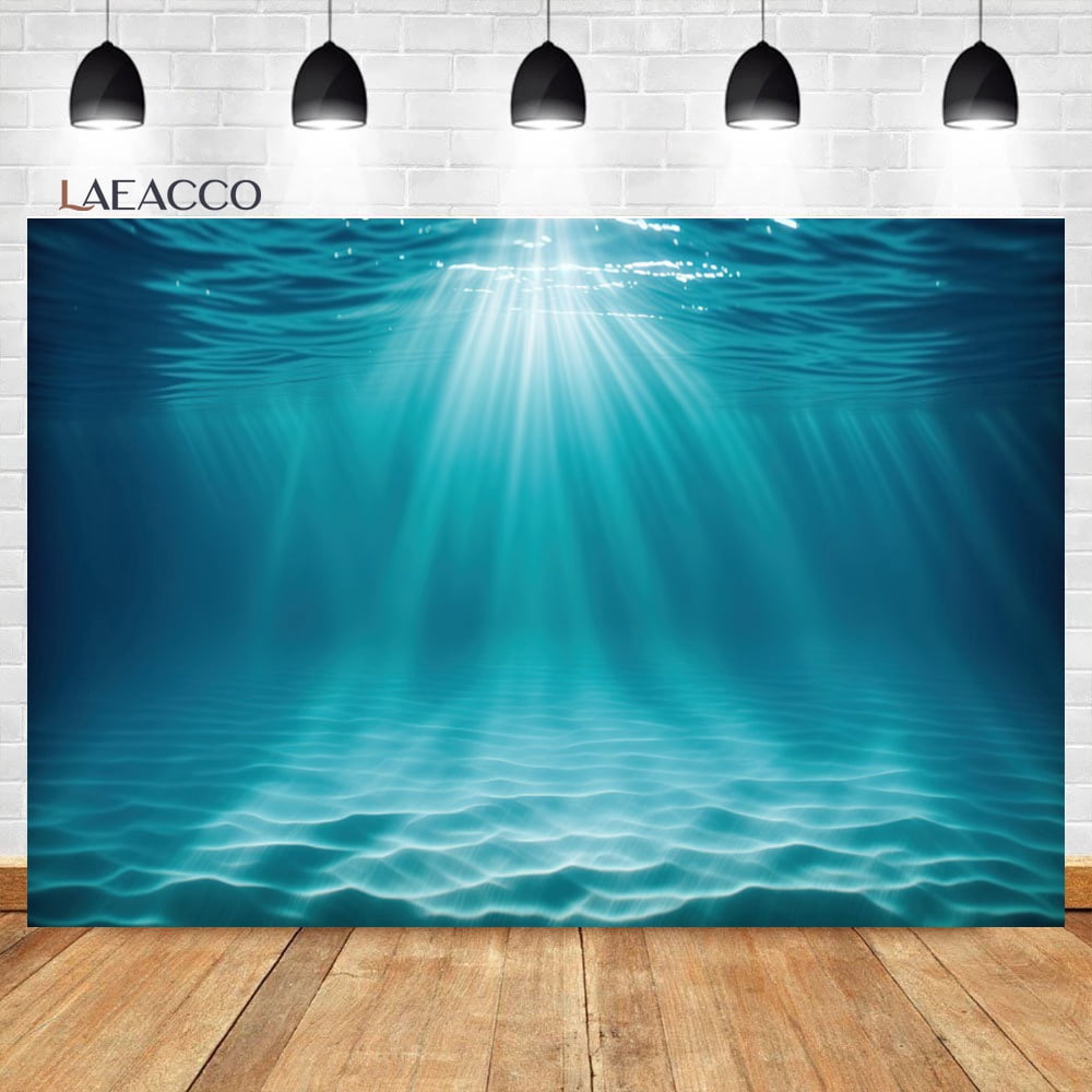 Tropical Beach Backdrop Summer Seaside Sand Beach Palm Trees Ocean ...