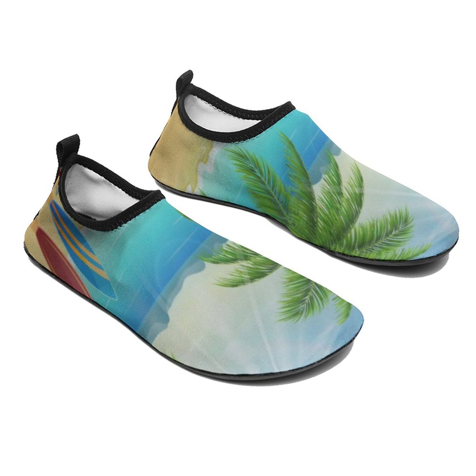 Tropical Beach Bright Sun Water Shoes Beach Slip on Shoes For Men Women tropical-beach-bright-sun-water-shoes-beach-slip-on-shoes-for-men-women