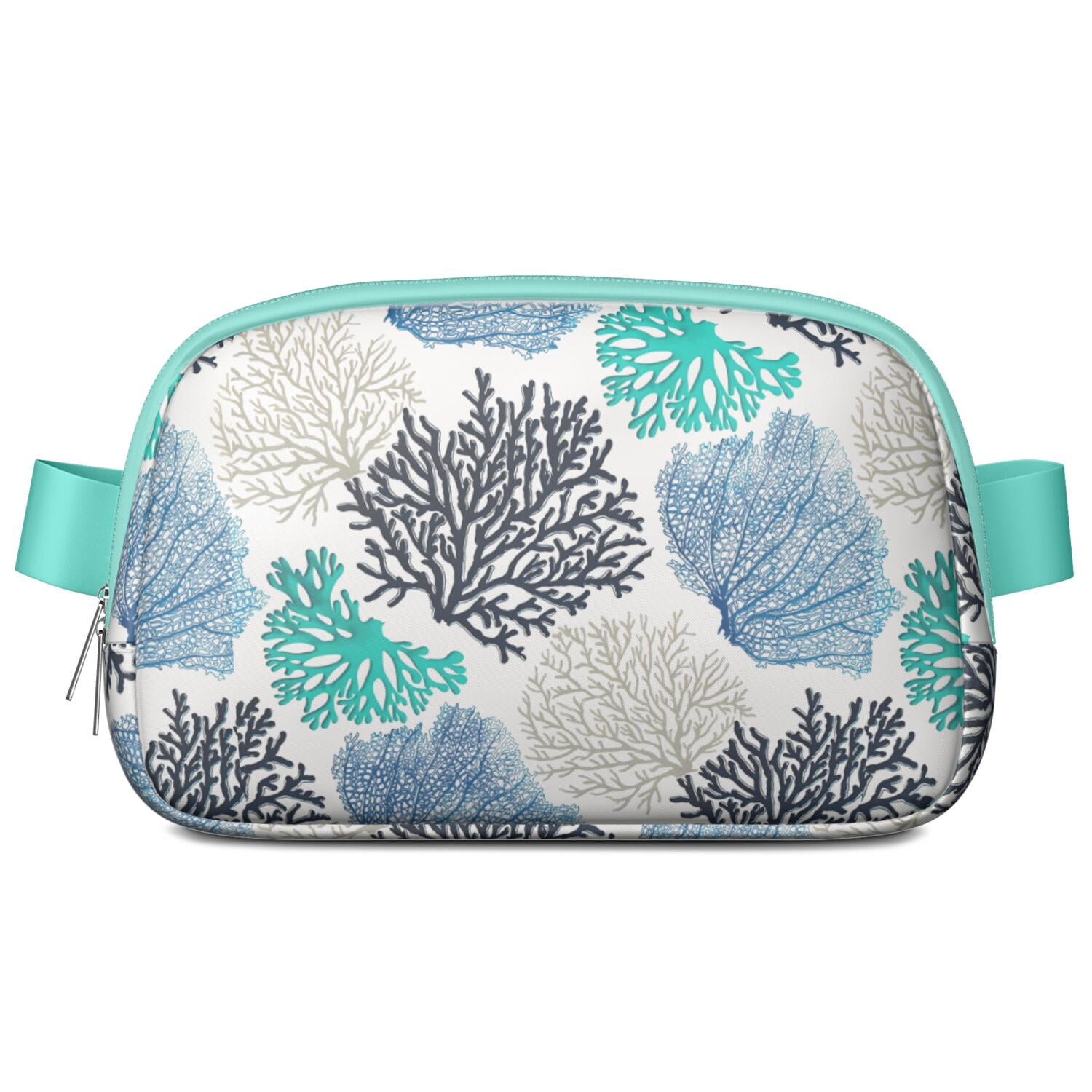Tropical Beach Fanny Pack – Seashell & Starfish Print Waist Bag for ...